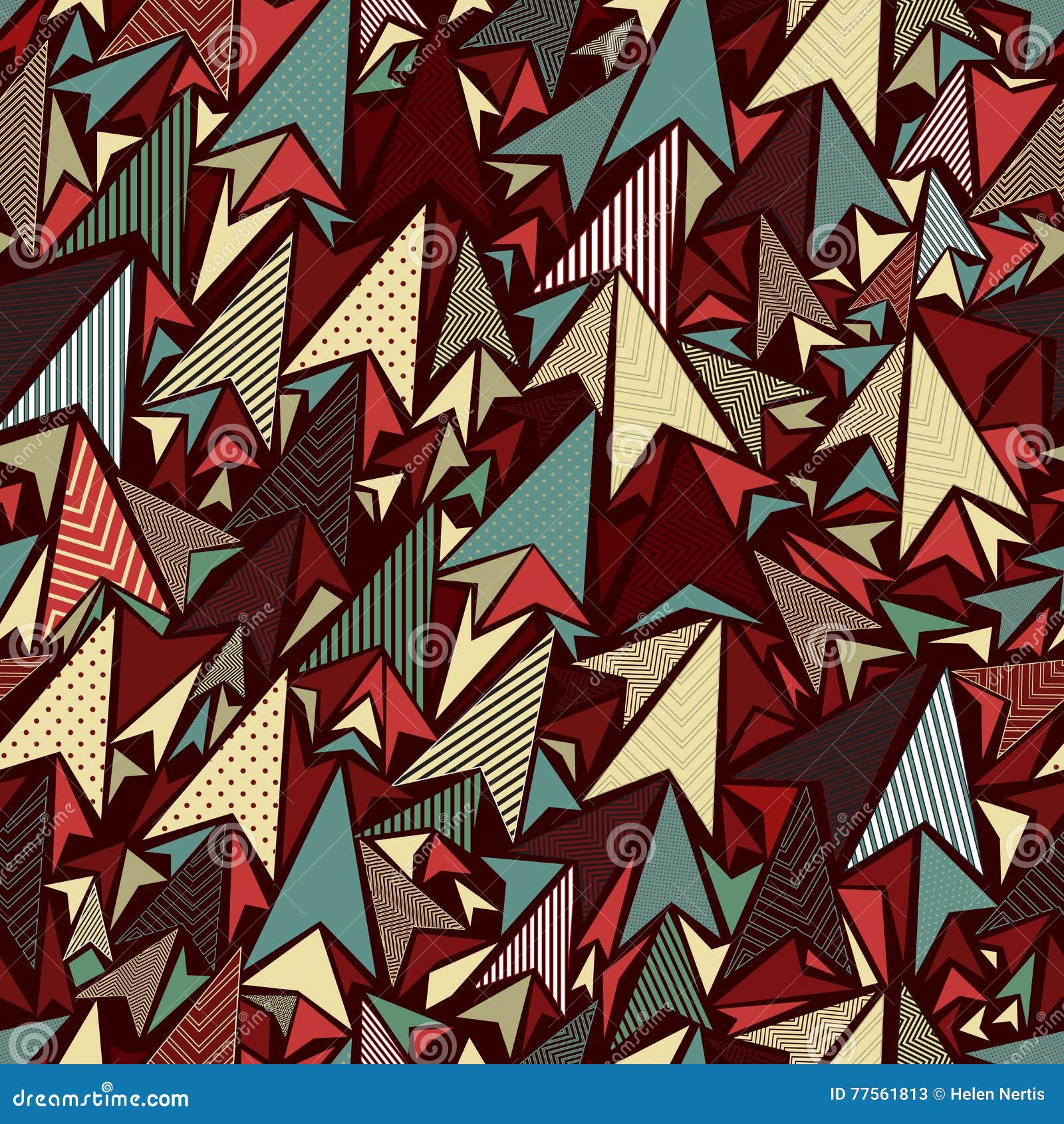 Creative Abstract Art Triangles Background. Stock Illustration ...