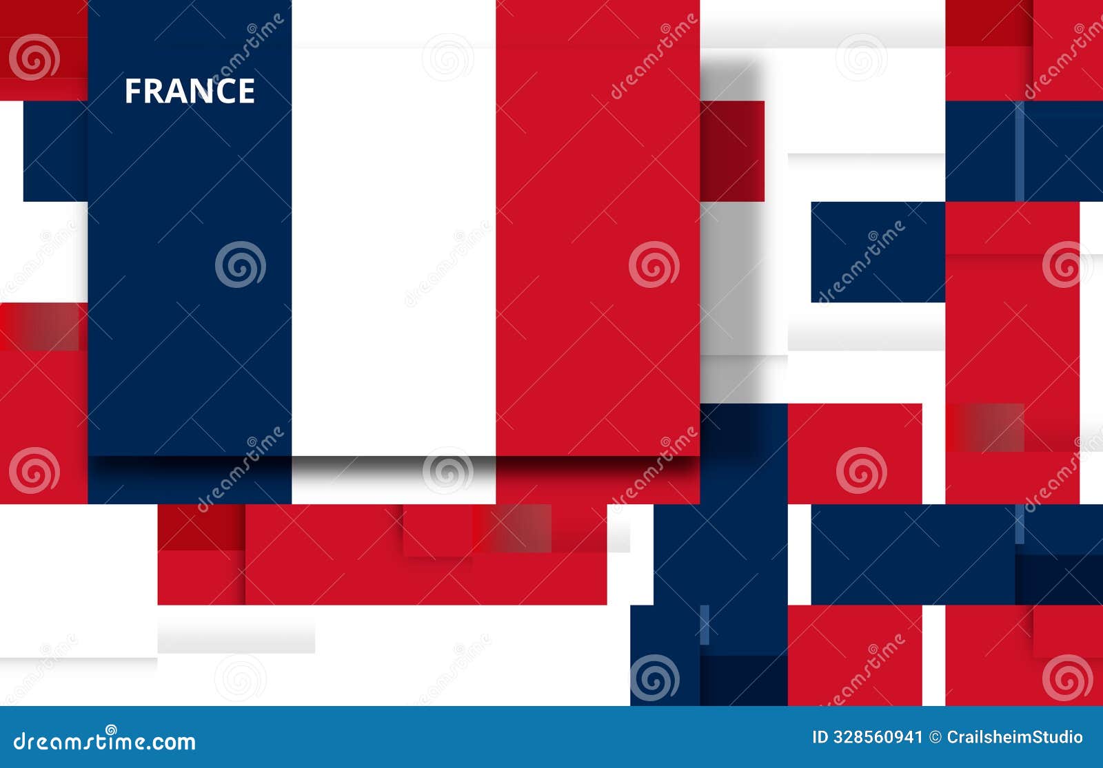 Creative Abstract Background of the Flag of France, French Flag ...