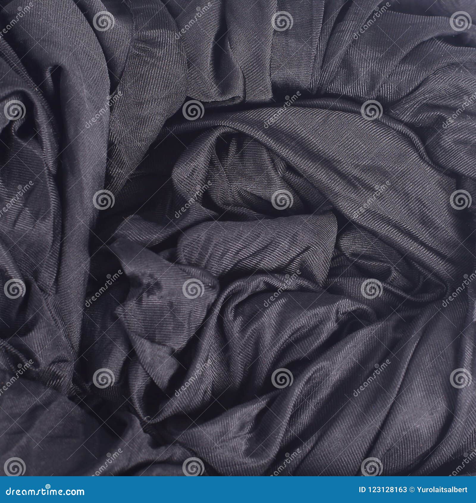Creative Abstract Background of Folded Black Cloth. Stock Image - Image ...