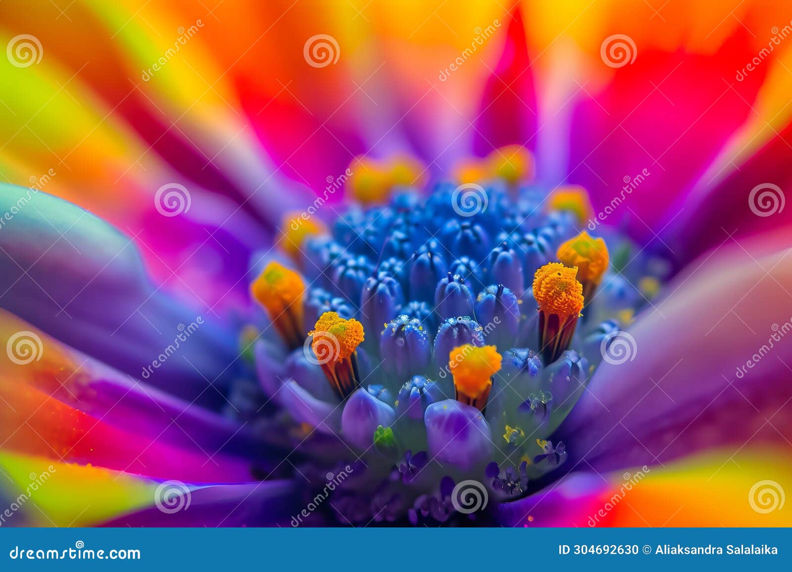 A Creative Abstract Background is Formed by a Macro Close-up of a ...