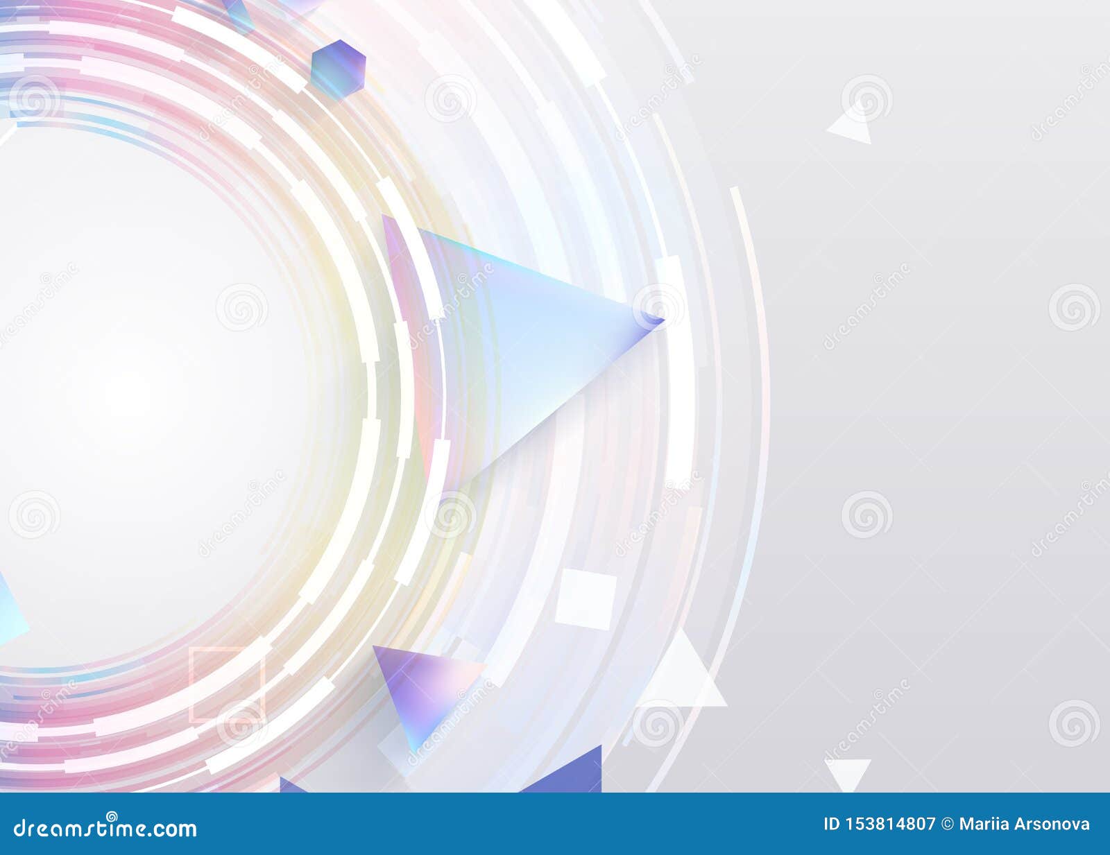 Creative Abstract Background.light Circles. Rounds. Concept Modern ...