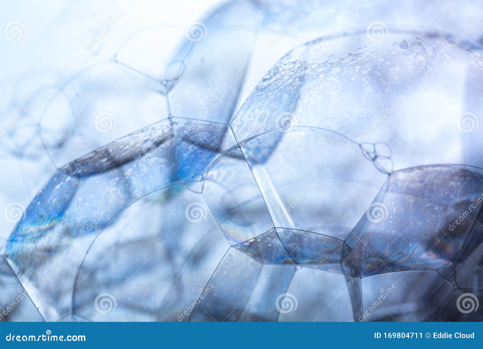 Bubbles Chain Structure Macro Background Stock Image - Image of light ...