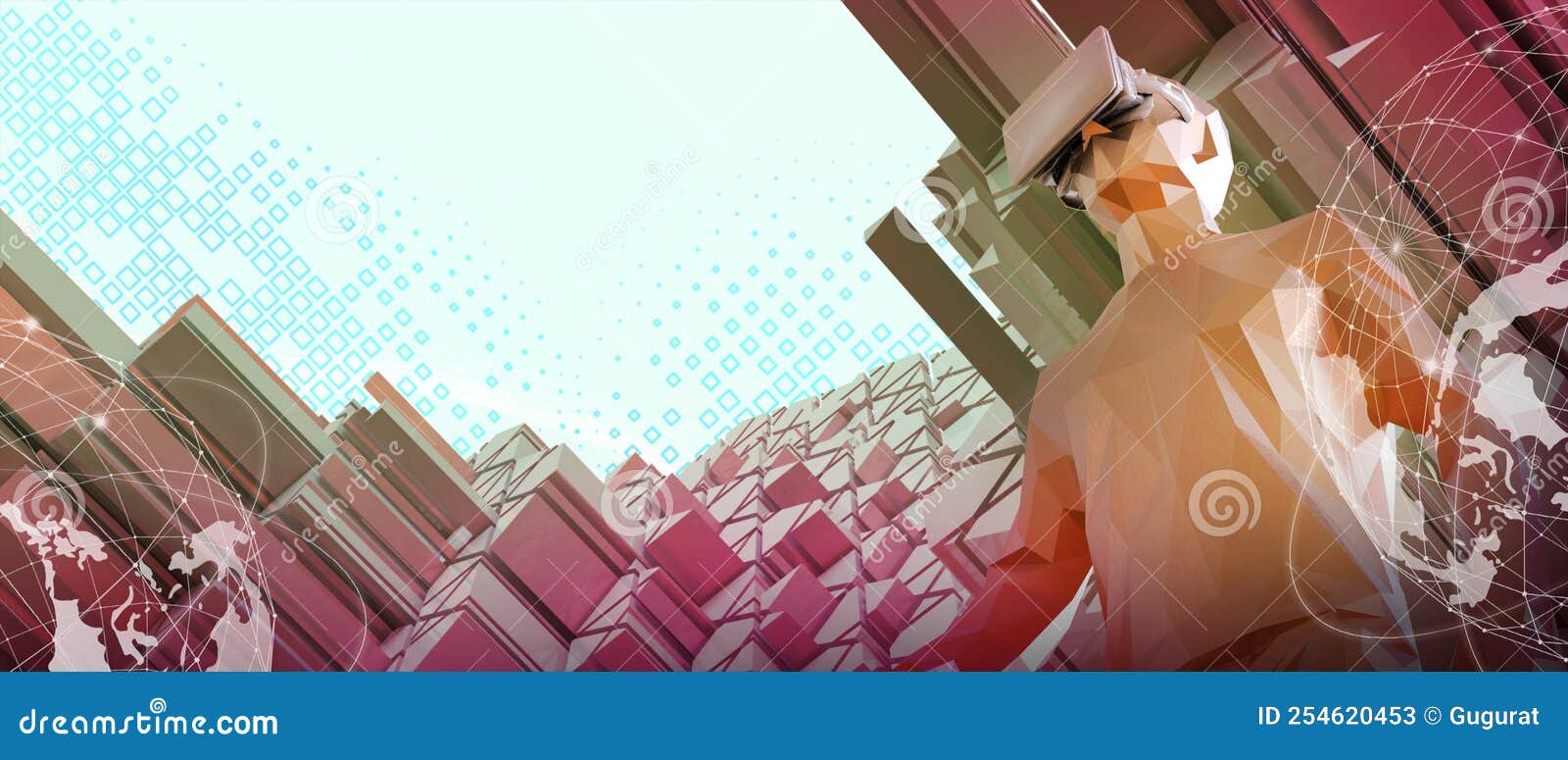 Creative Abstract Background. Metaverse Futuristic and Technology ...