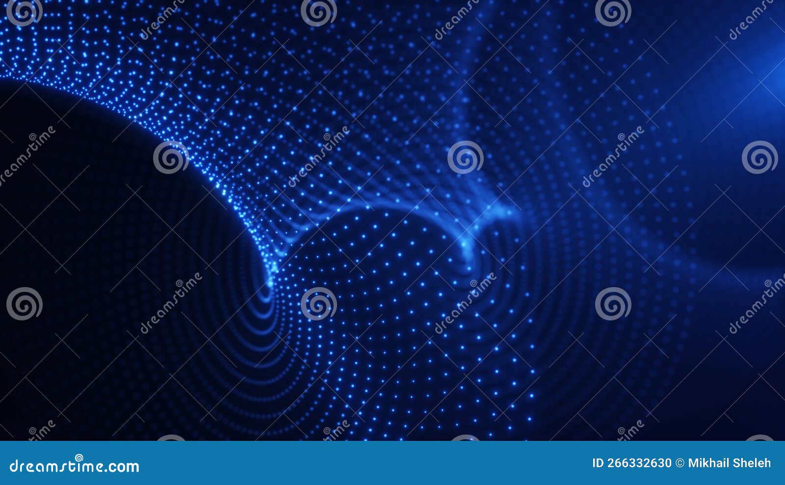 A Creative Abstract Background, an Abstract Particle Surface Swirling ...
