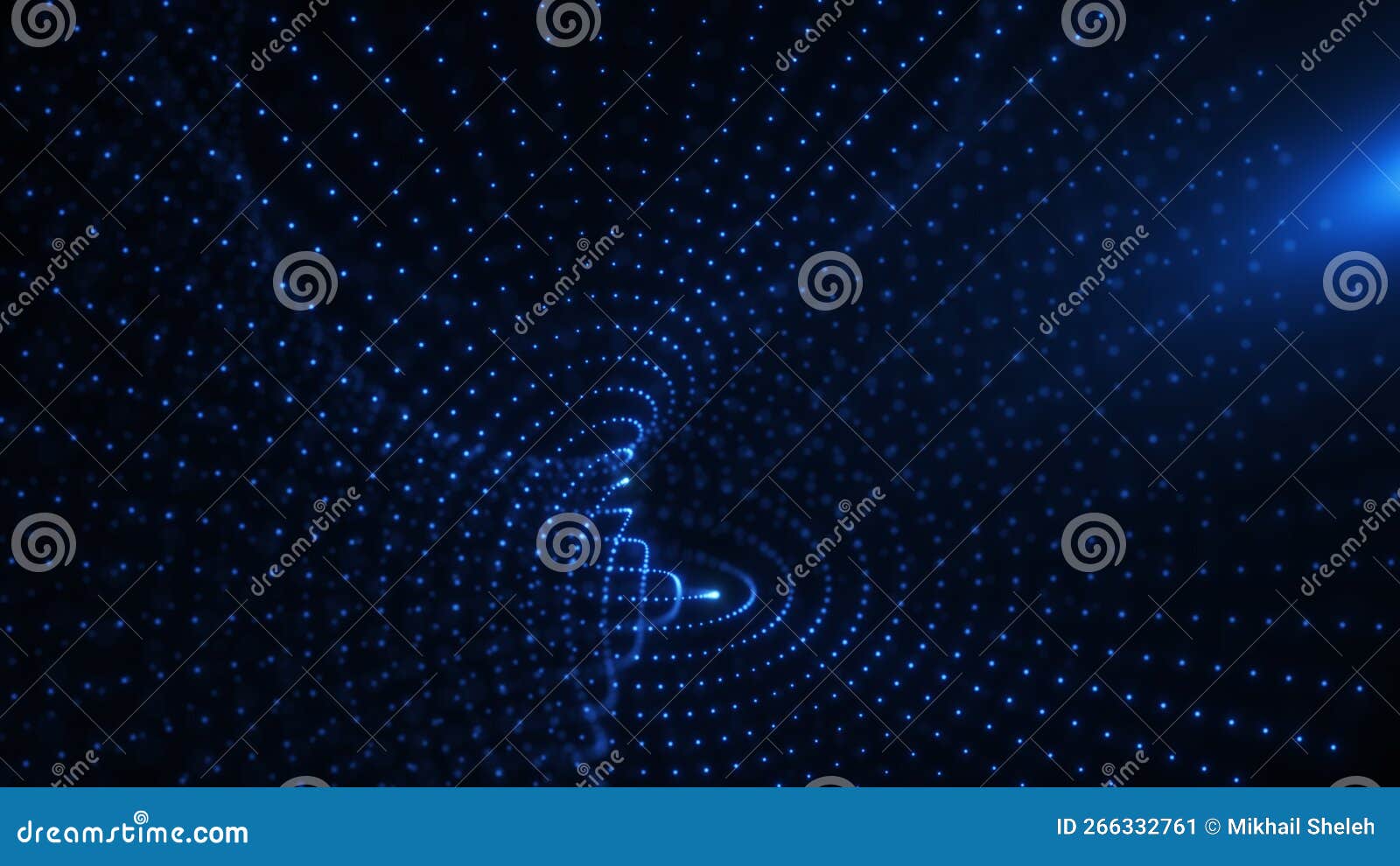 A Creative Abstract Background, an Abstract Particle Surface Swirling ...