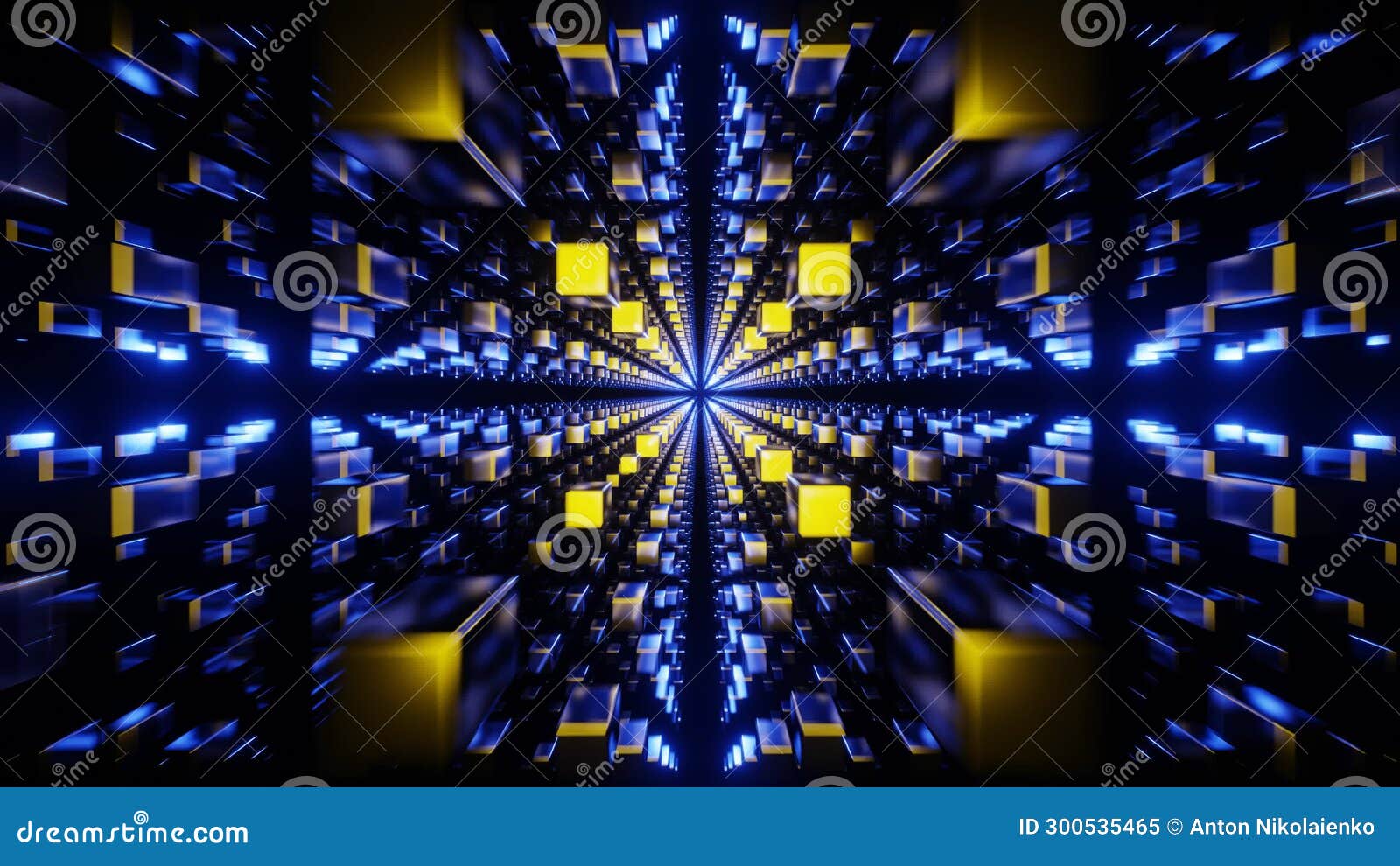 Abstract Cubic Dimension Background VJ Loop with Rotation Stock Video ...