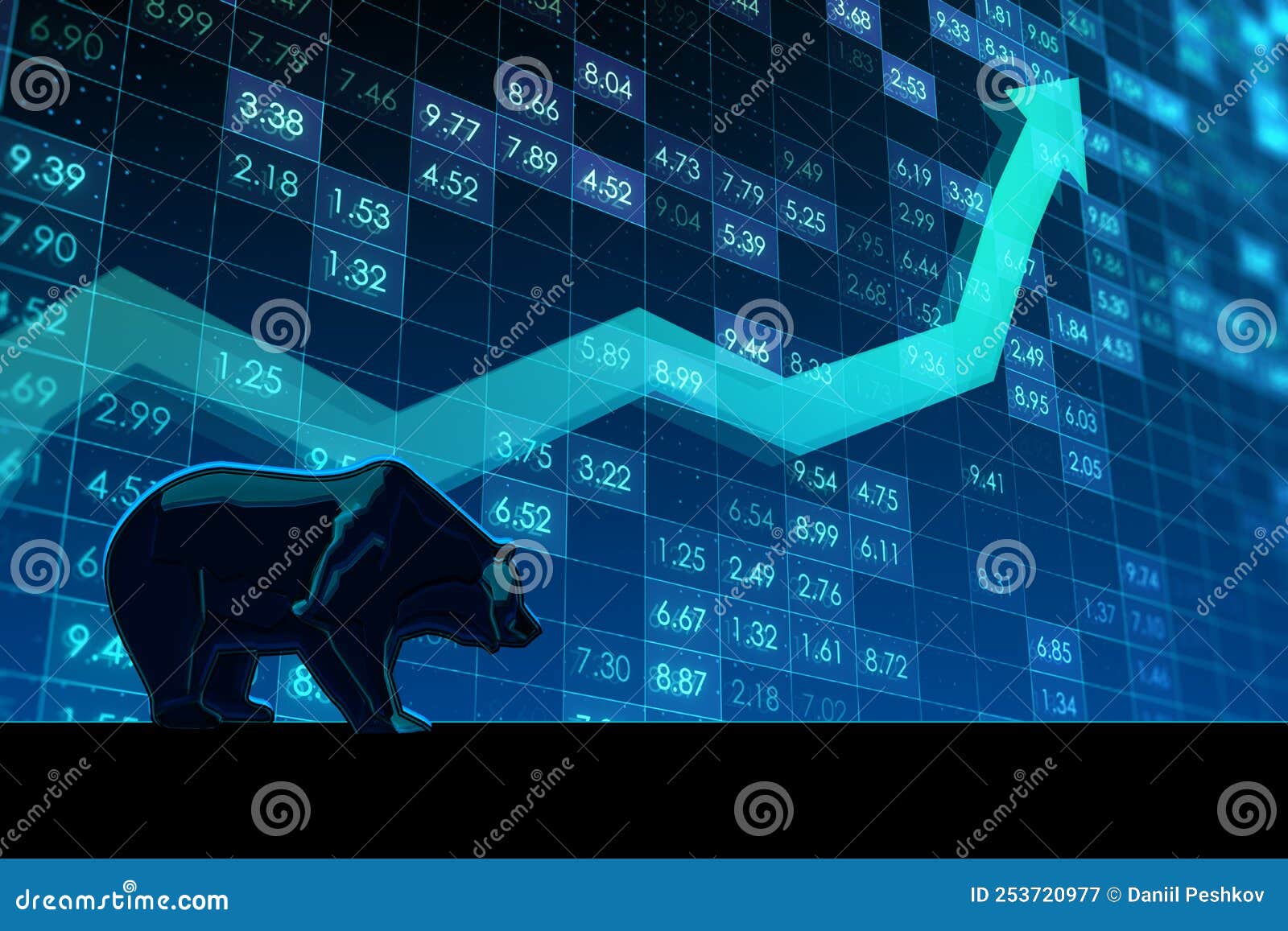 Creative Abstract Bearish Forex Chart on Texture. Stock Market Exchange ...