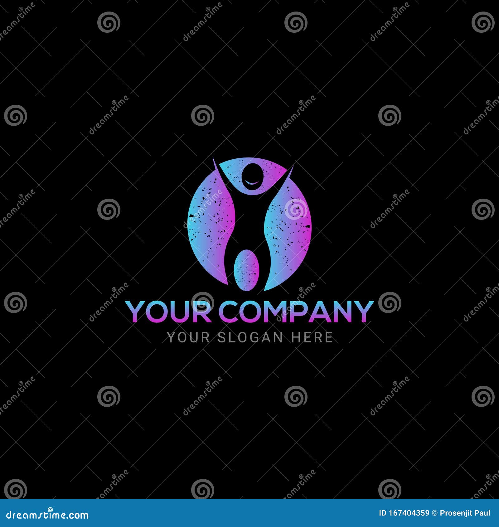 Creative Abstract Body Logo Design Vector Stock Vector - Illustration ...