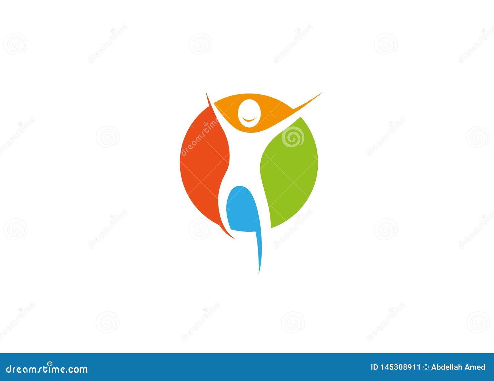 Creative Abstract Body Logo Design Stock Vector - Illustration of ...