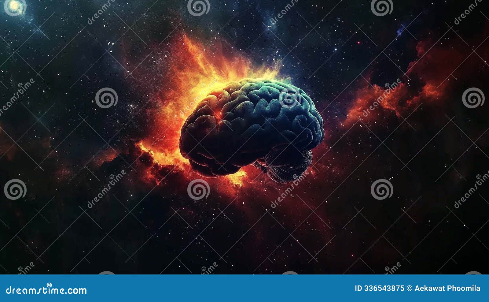 Creative Abstract Brain Design that Symbolizes Intelligence, Cognitive ...