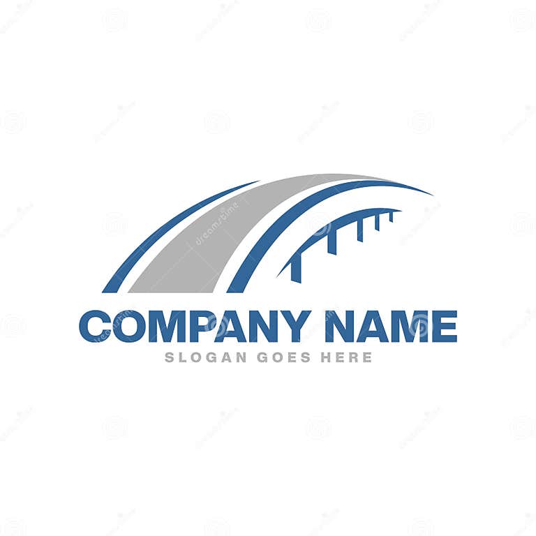 Creative Abstract Bridge Logo Design Template Stock Vector ...