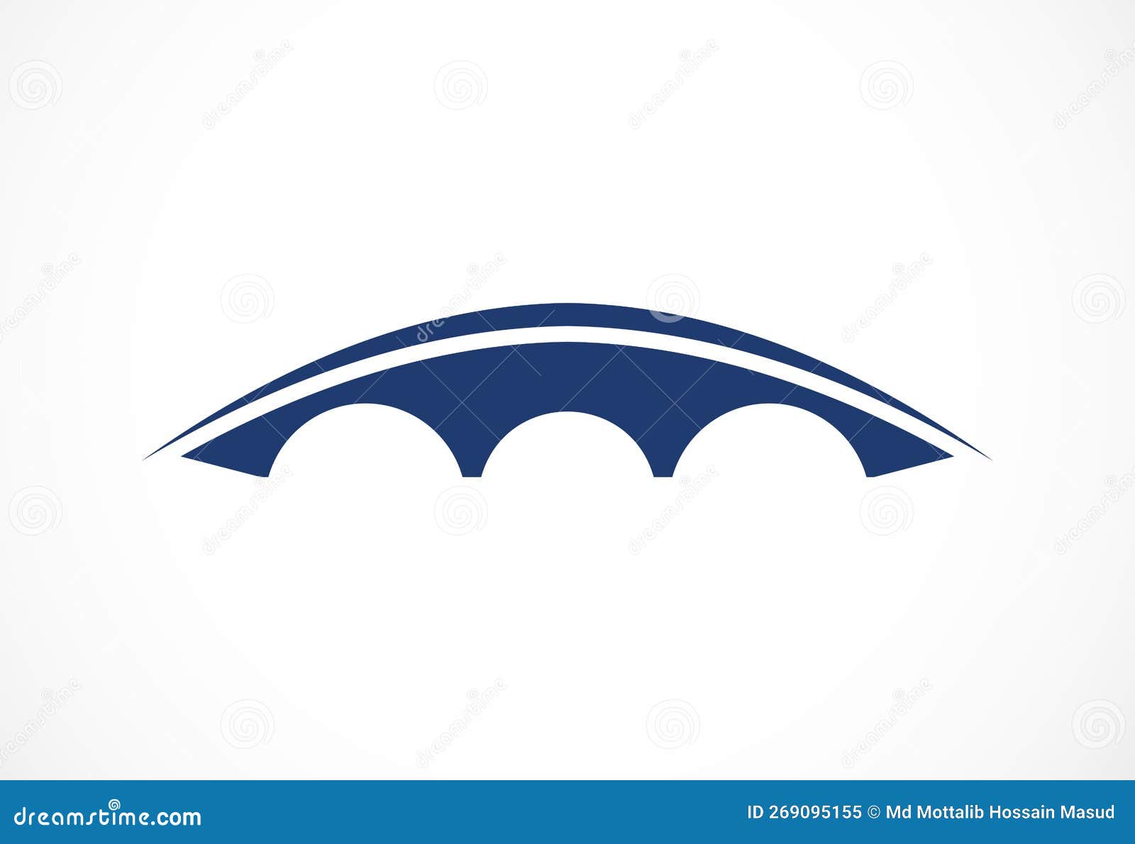 Creative Abstract Bridge Logo Design, Vector Illustration Stock ...