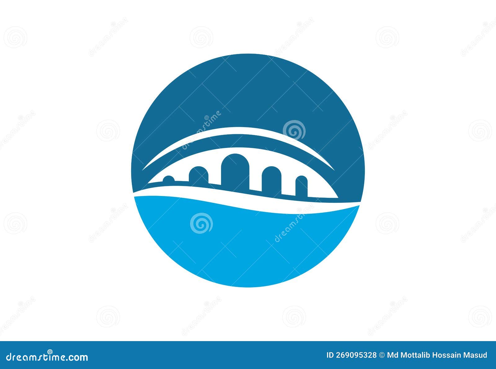 Creative Abstract Bridge Logo Design, Vector Illustration Stock ...