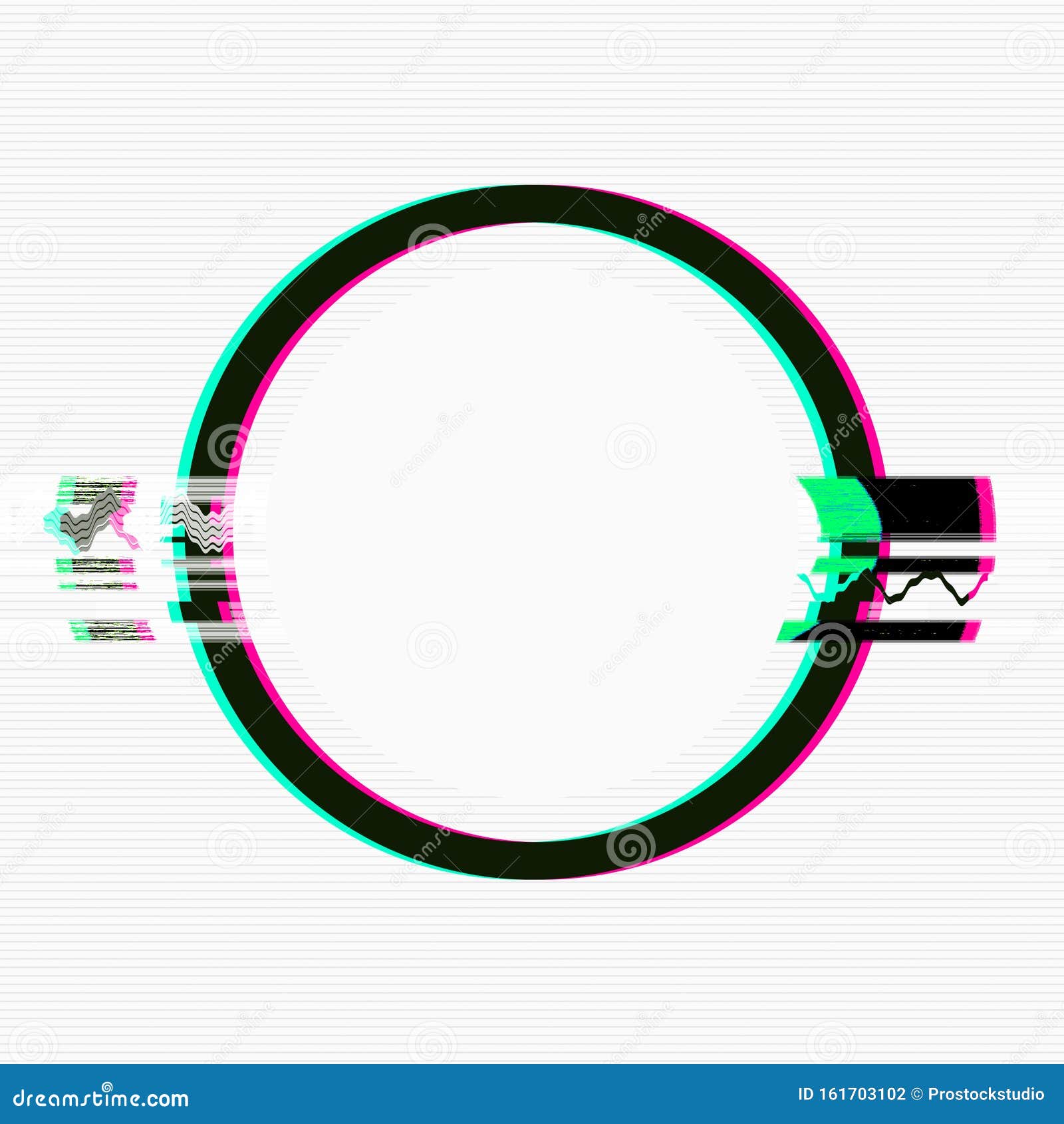 Creative Abstract Circle Frame Over White Background Stock Illustration ...