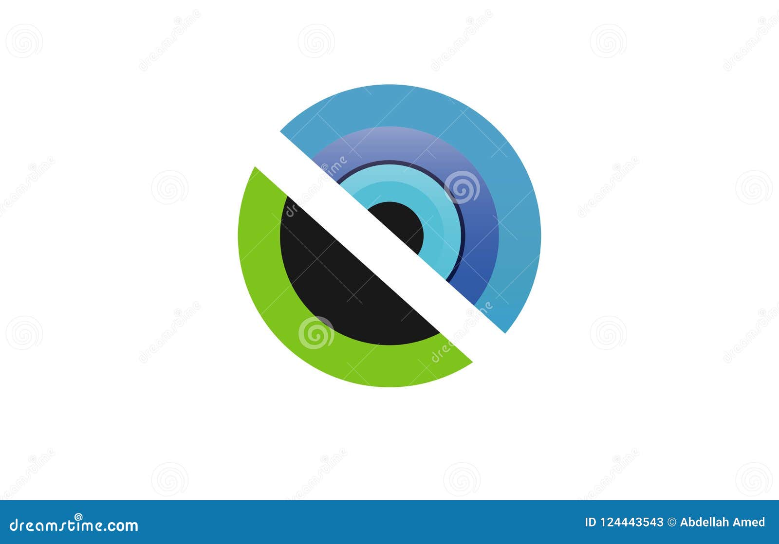 Creative Abstract Circle Scanner Symbol Logo Stock Vector ...