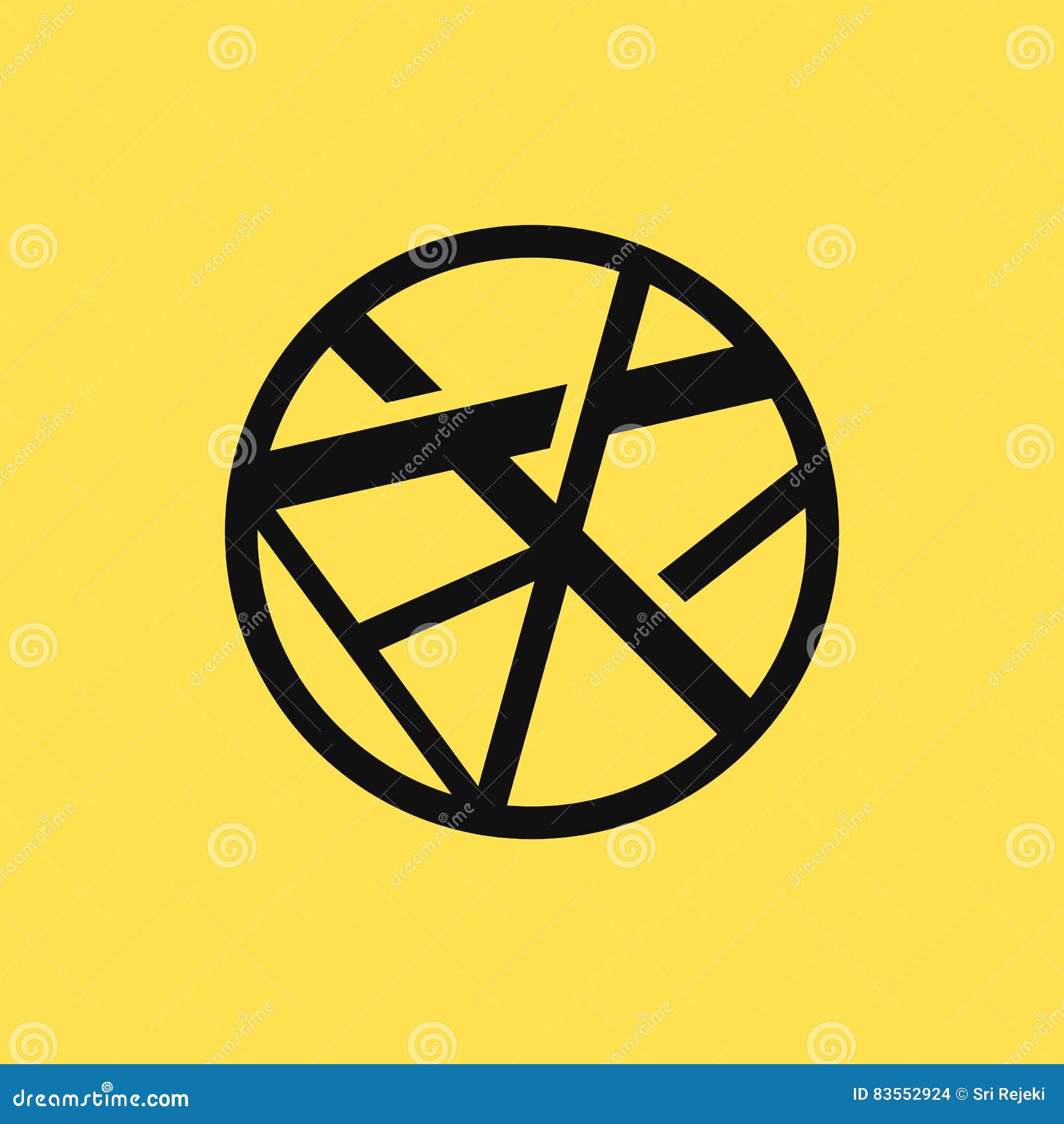 Creative Abstract Circle Symbol Vector Illustration Stock Vector ...
