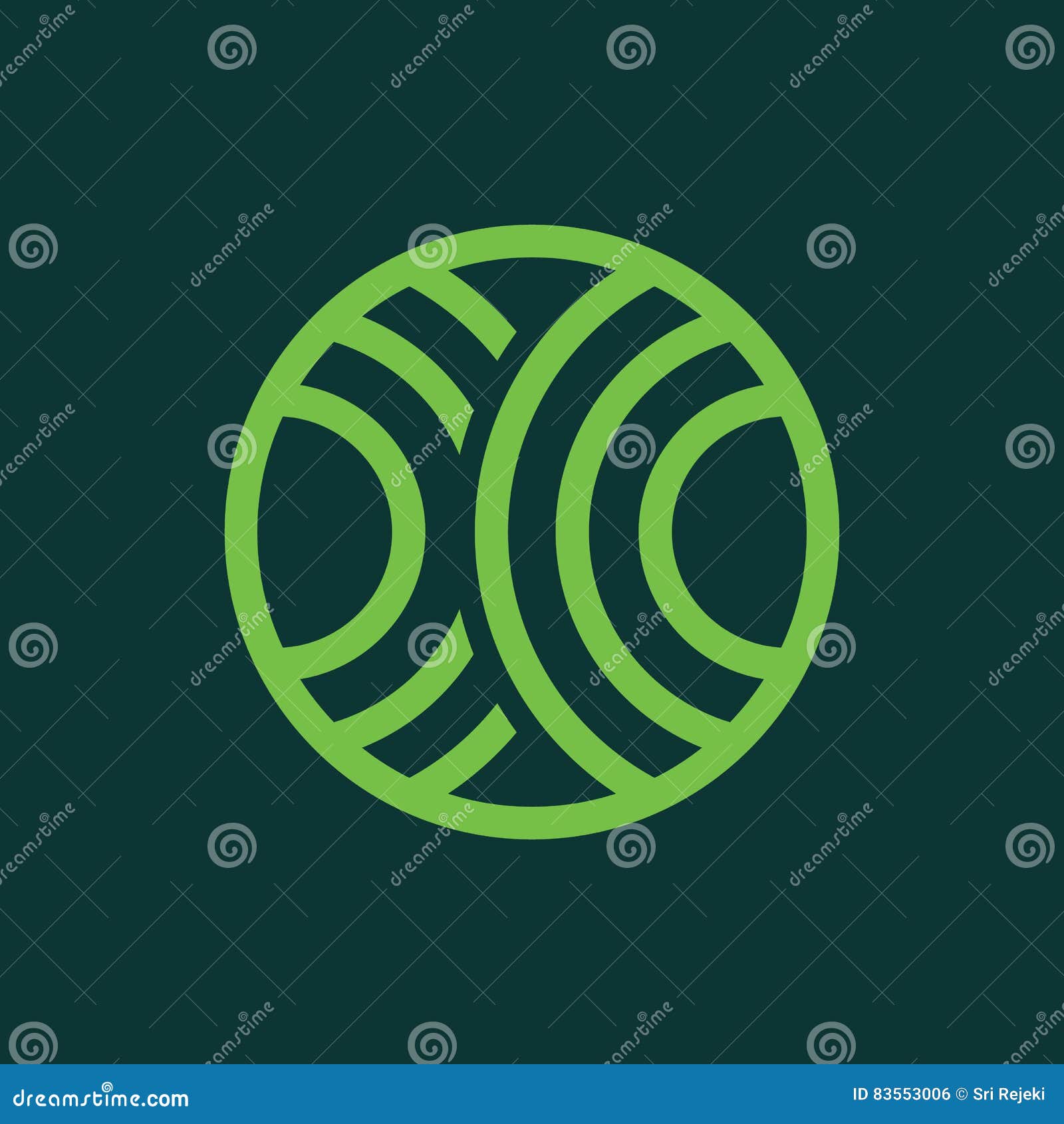 Creative Abstract Circle Symbol Vector Illustration Stock Vector ...