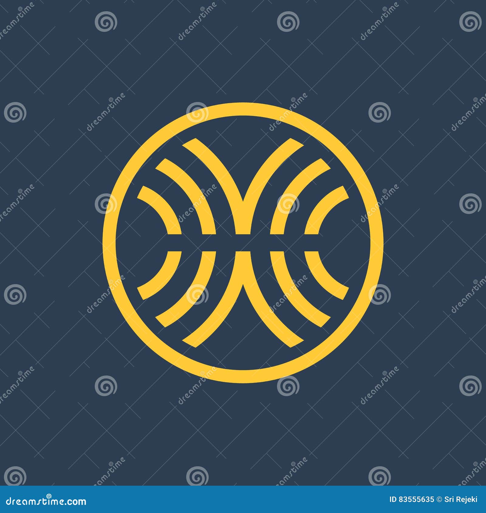 Creative Abstract Circle Symbol Vector Illustration Stock Vector ...