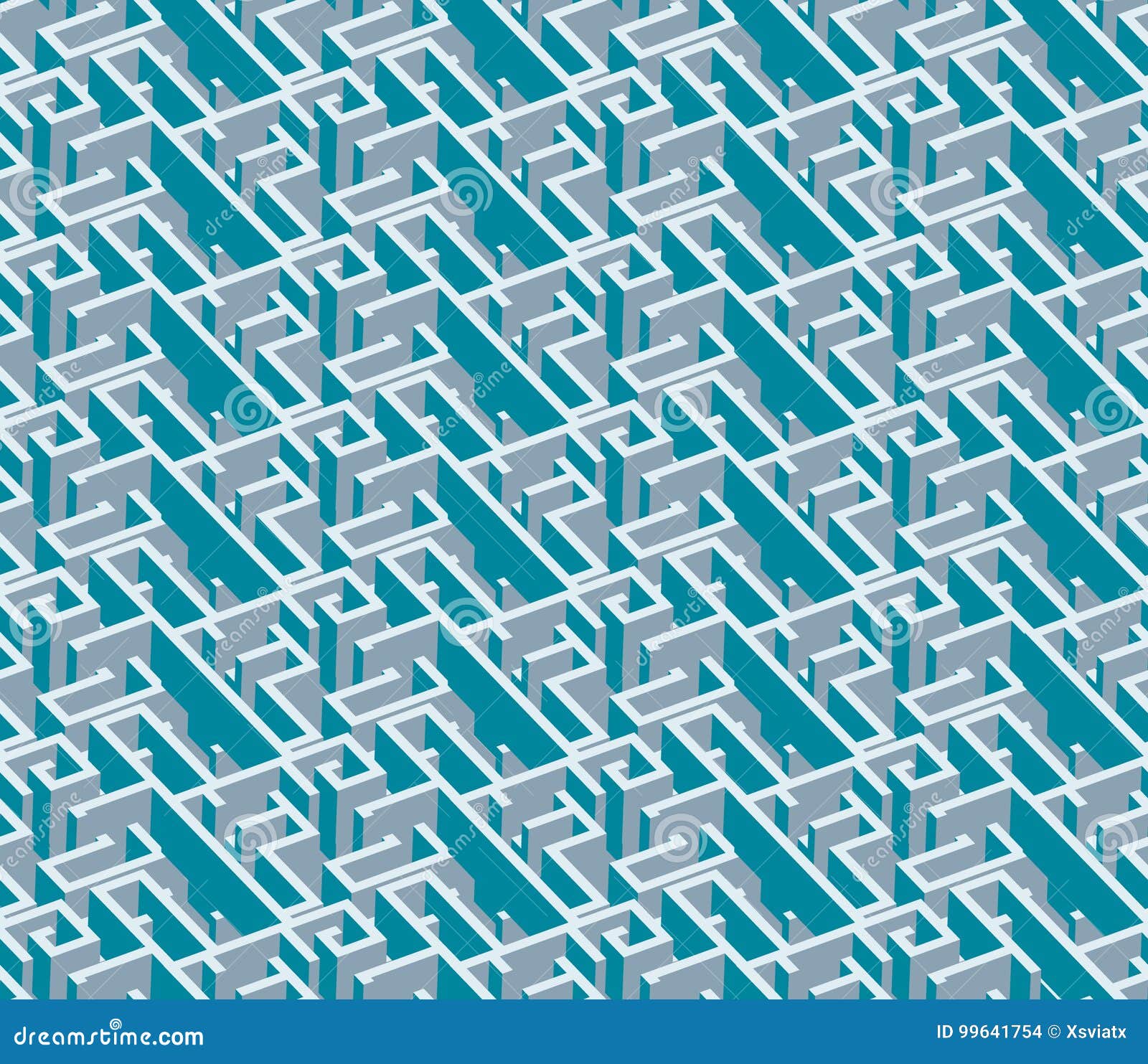 Creative Abstract Colorful Labyrinth Seamless Stock Vector ...