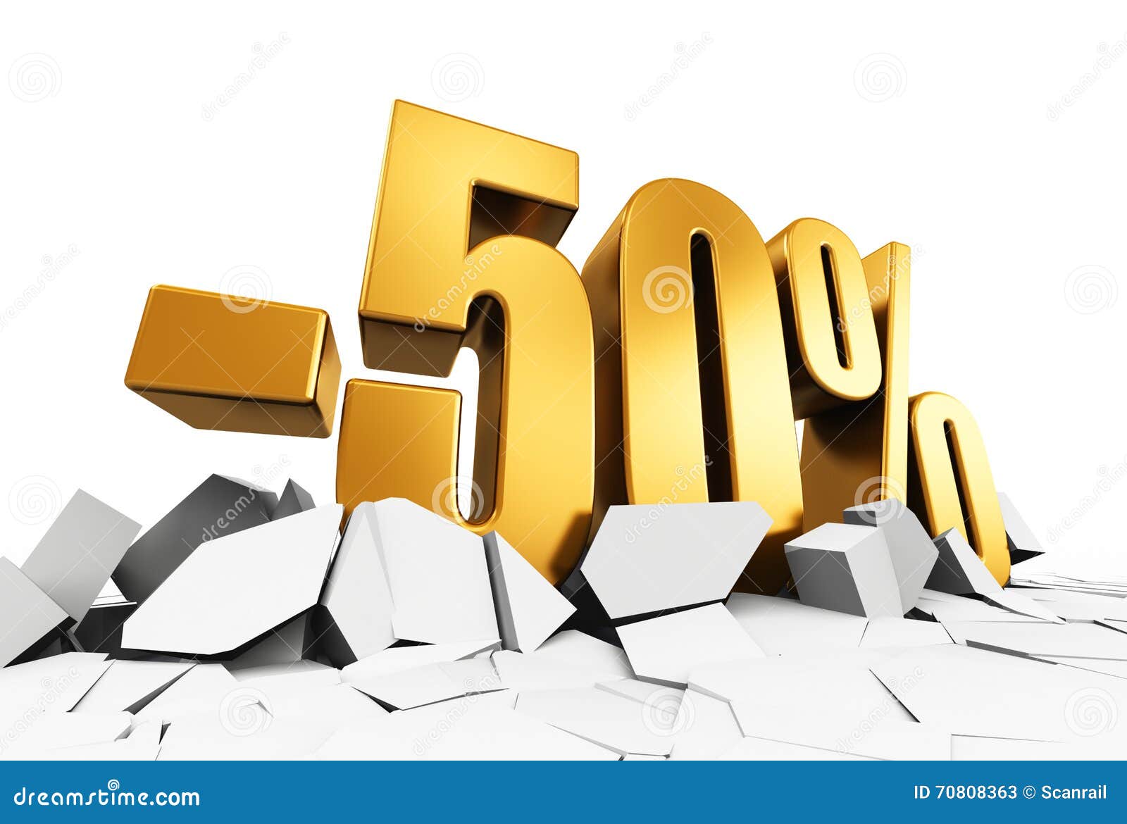 50 Percent Sale and Discount Advertisement Concept Stock Illustration ...