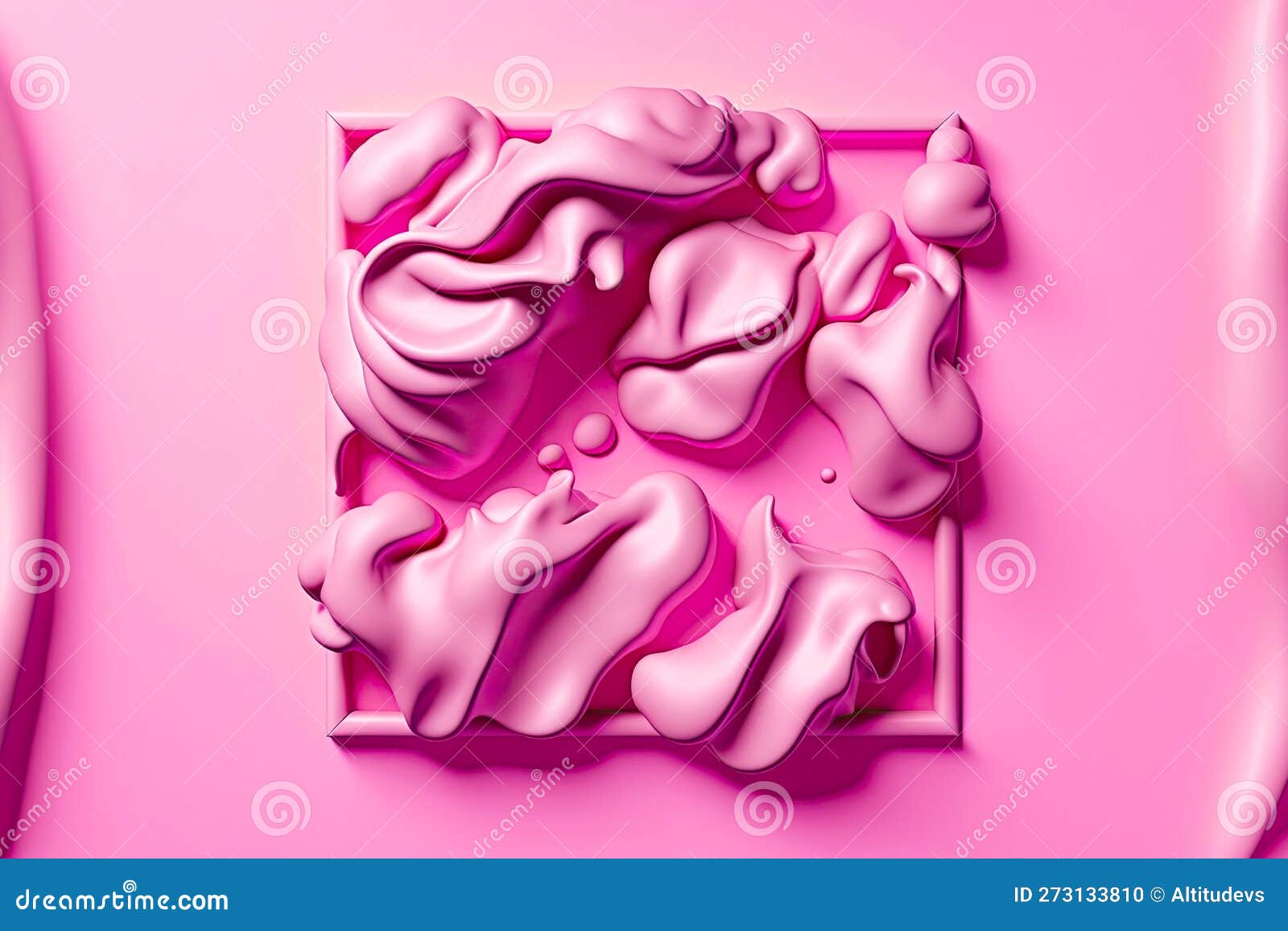 Creative Abstract Concept Pink Shape from Plasticine Texture Stock ...
