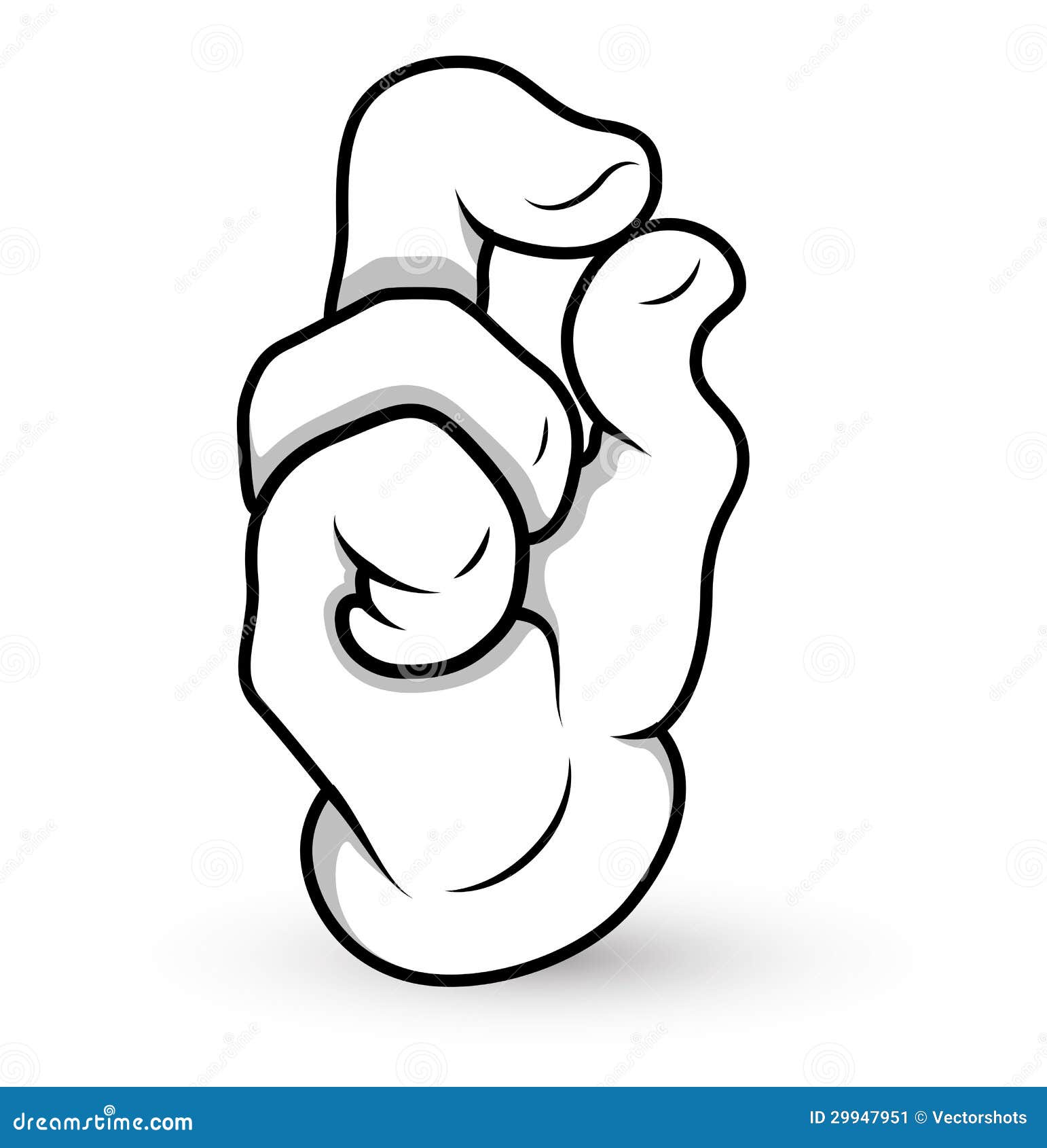 Thumb Pin Cartoon Illustration Hand Drawn Animation