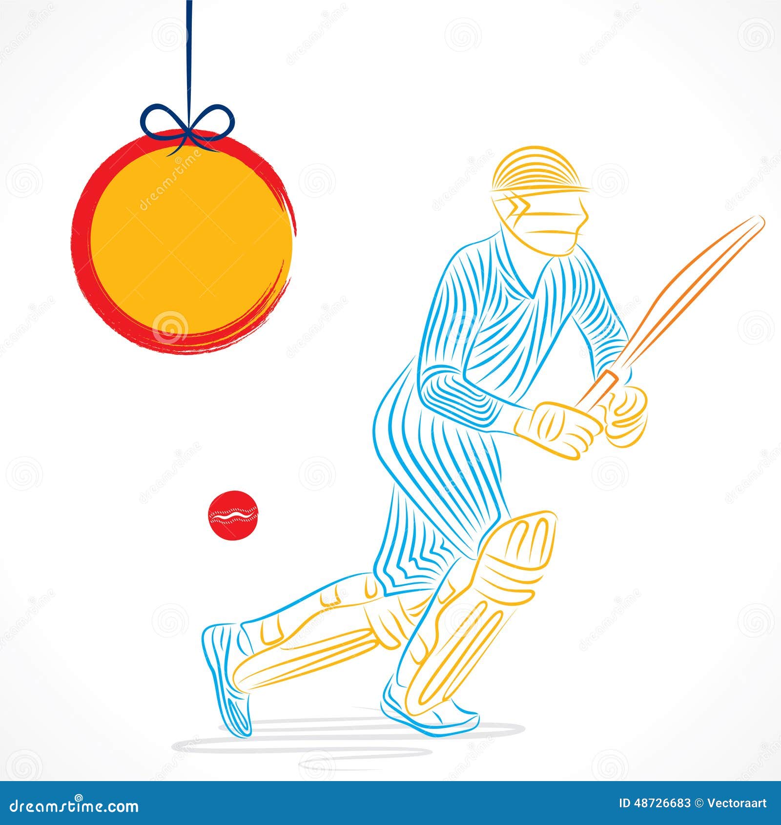 Abstract Cricket Background Vector Illustration | CartoonDealer.com ...