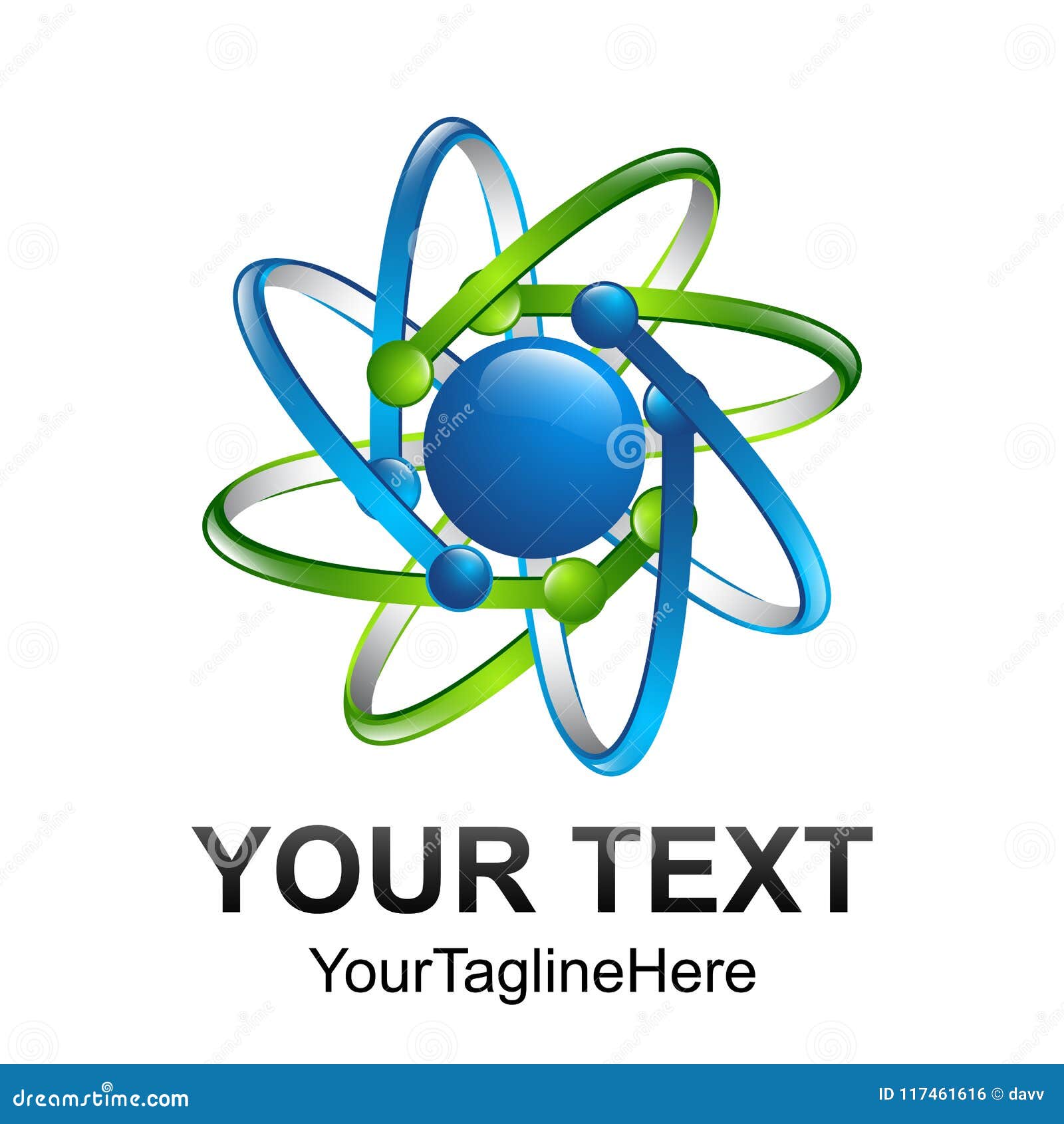 Creative Abstract 3d Orbit Sphere Vector Logo Design Template Element ...