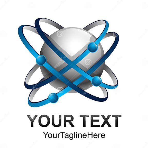 Creative Abstract 3d Orbit Sphere Vector Logo Design Template Element ...