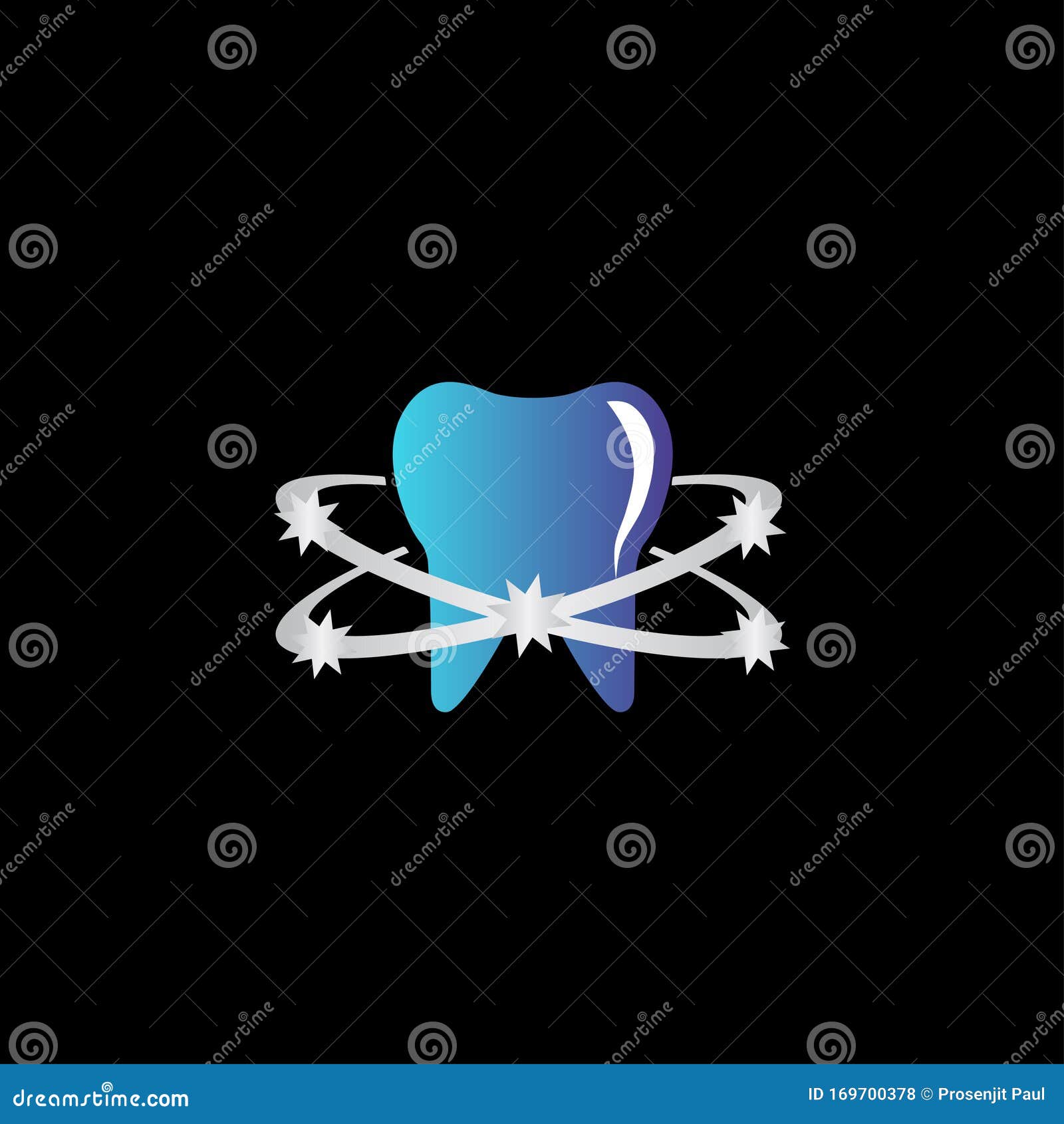 Creative Abstract Dental Teeth Logo Design Stock Vector - Illustration ...