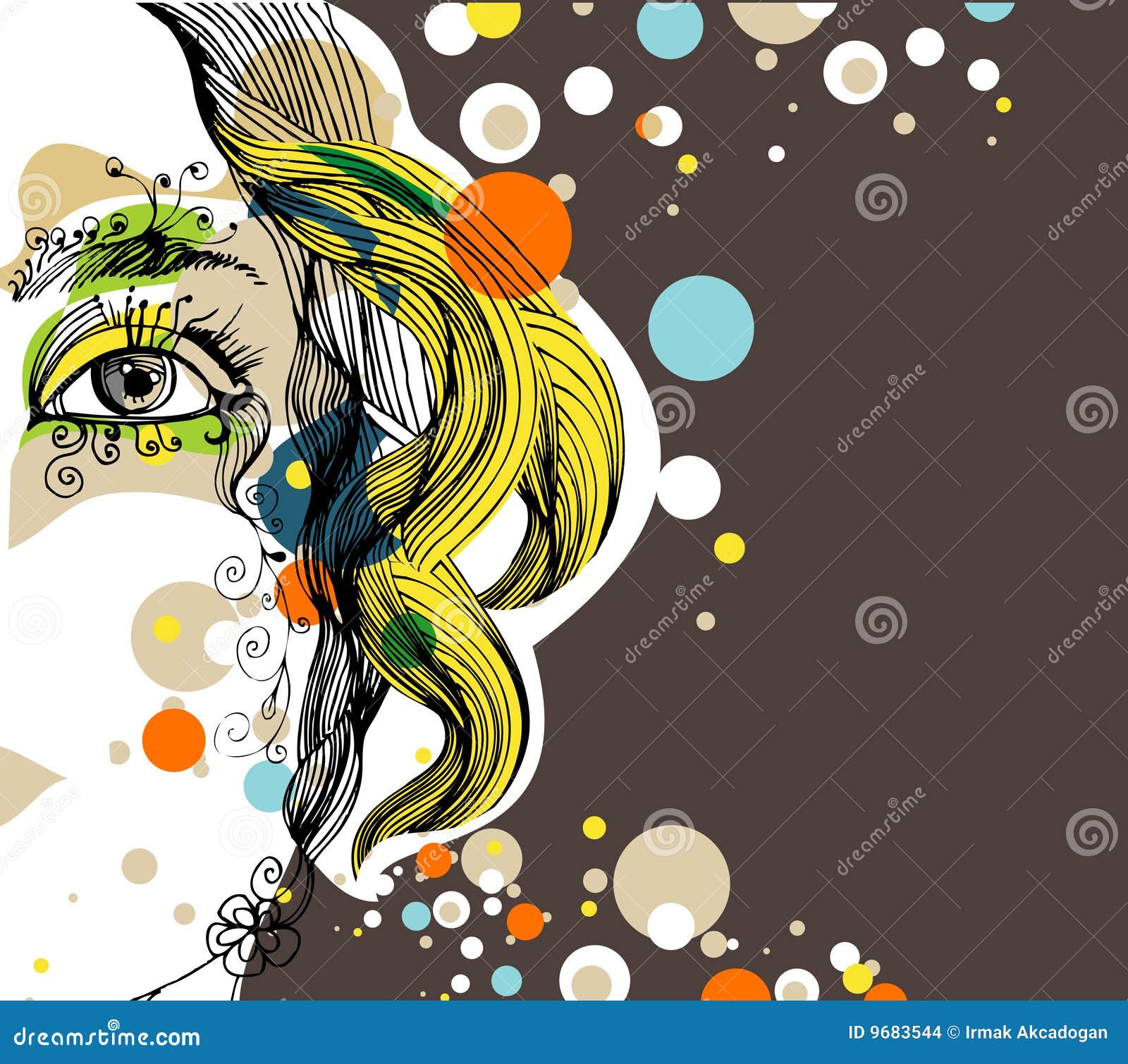 Creative abstract design stock vector. Illustration of color - 9683544