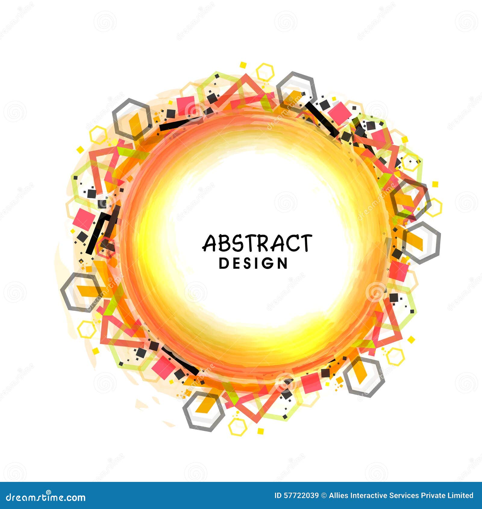 Creative Abstract Design Frame. Stock Illustration - Illustration of ...