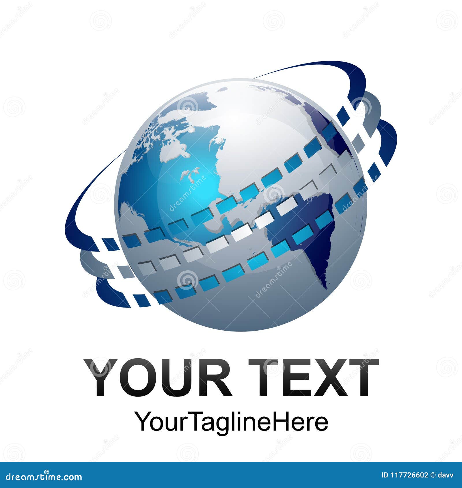 Creative Abstract Earth Planet Orbit Vector Logo Design Template Stock ...