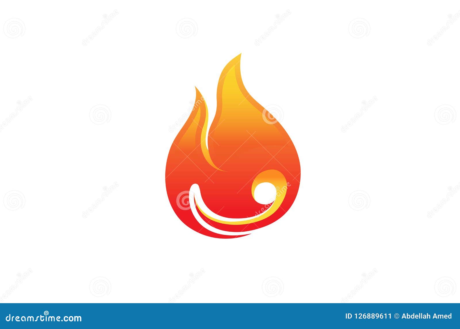 Creative Abstract Flaming Fire Logo Stock Vector - Illustration of ...