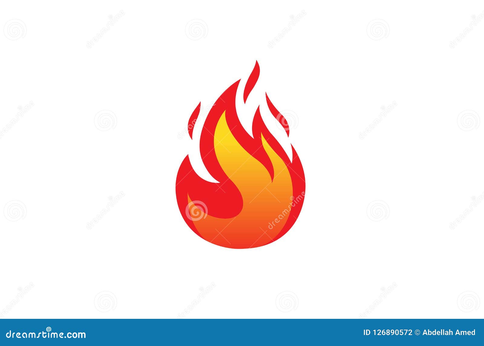 Creative Abstract Flaming Fire Logo Stock Vector - Illustration of ...