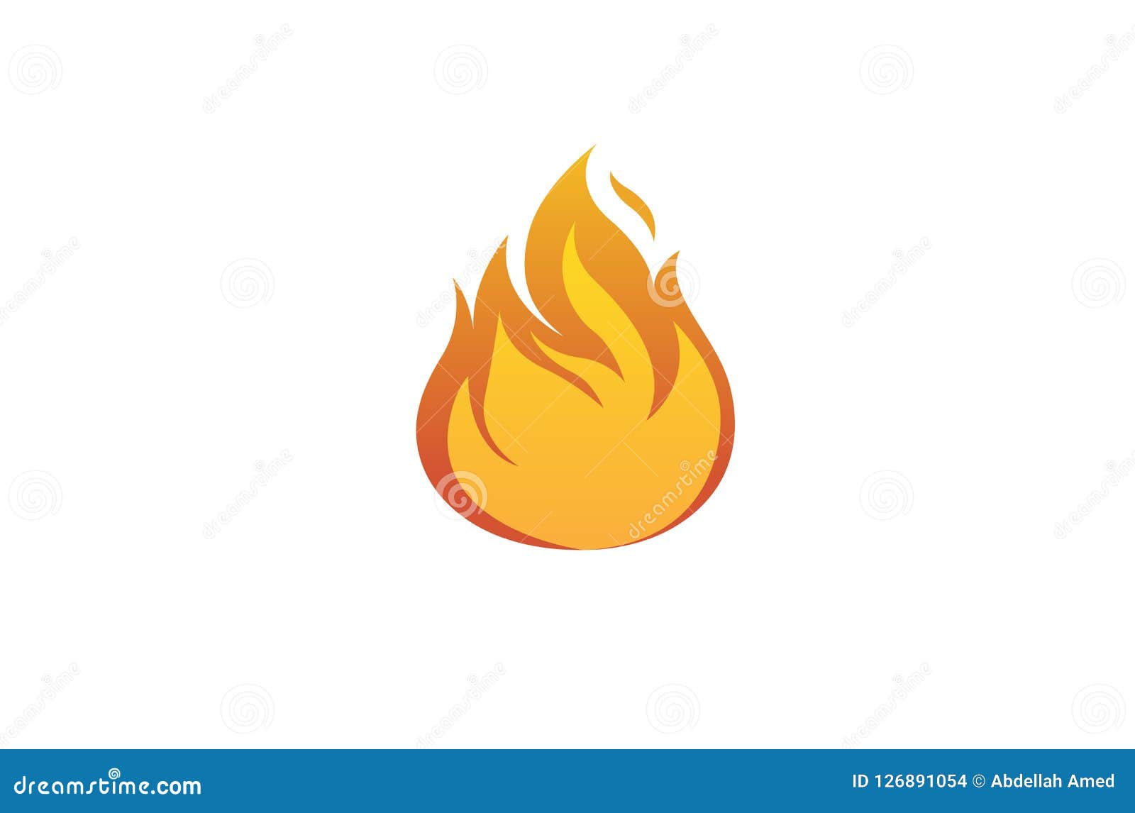 Creative Abstract Flaming Fire Logo Stock Vector - Illustration of ...