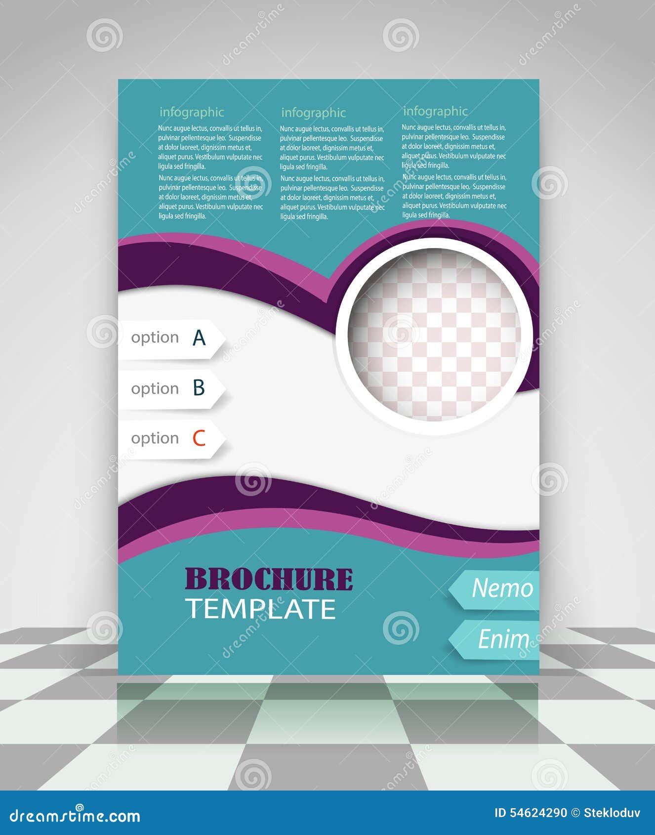 Creative Abstract Flyer Design Stock Vector - Illustration of idea ...