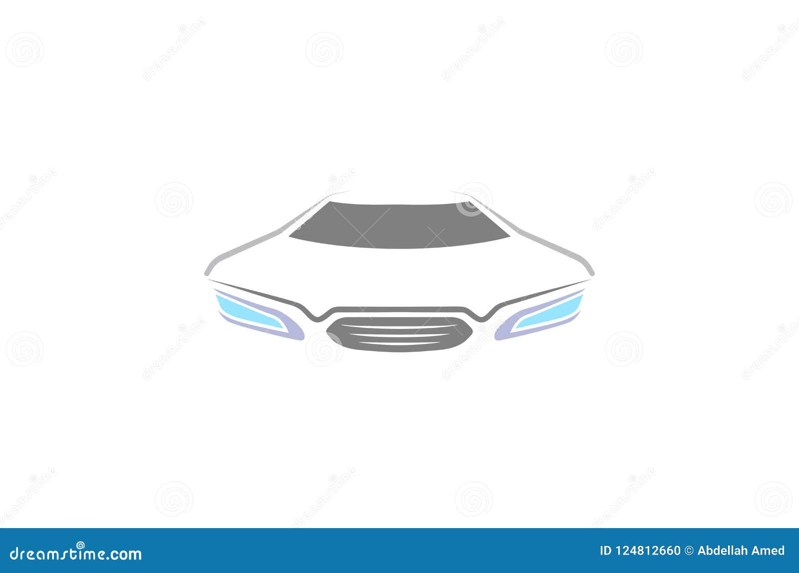 Creative Abstract Front Car Logo Stock Vector - Illustration of ...