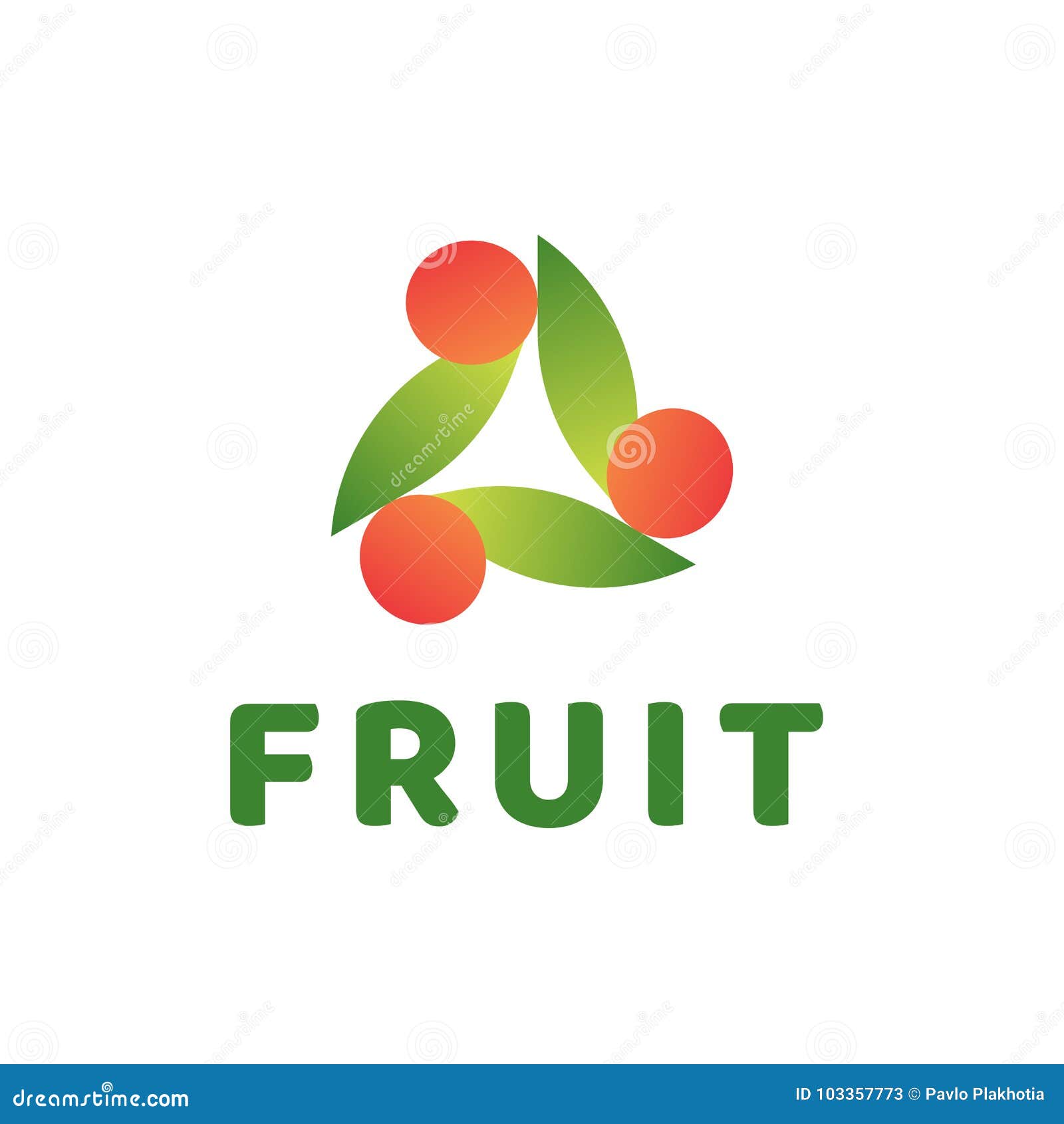 Creative Abstract Fruit Logo Vector Stock Vector - Illustration of icon ...
