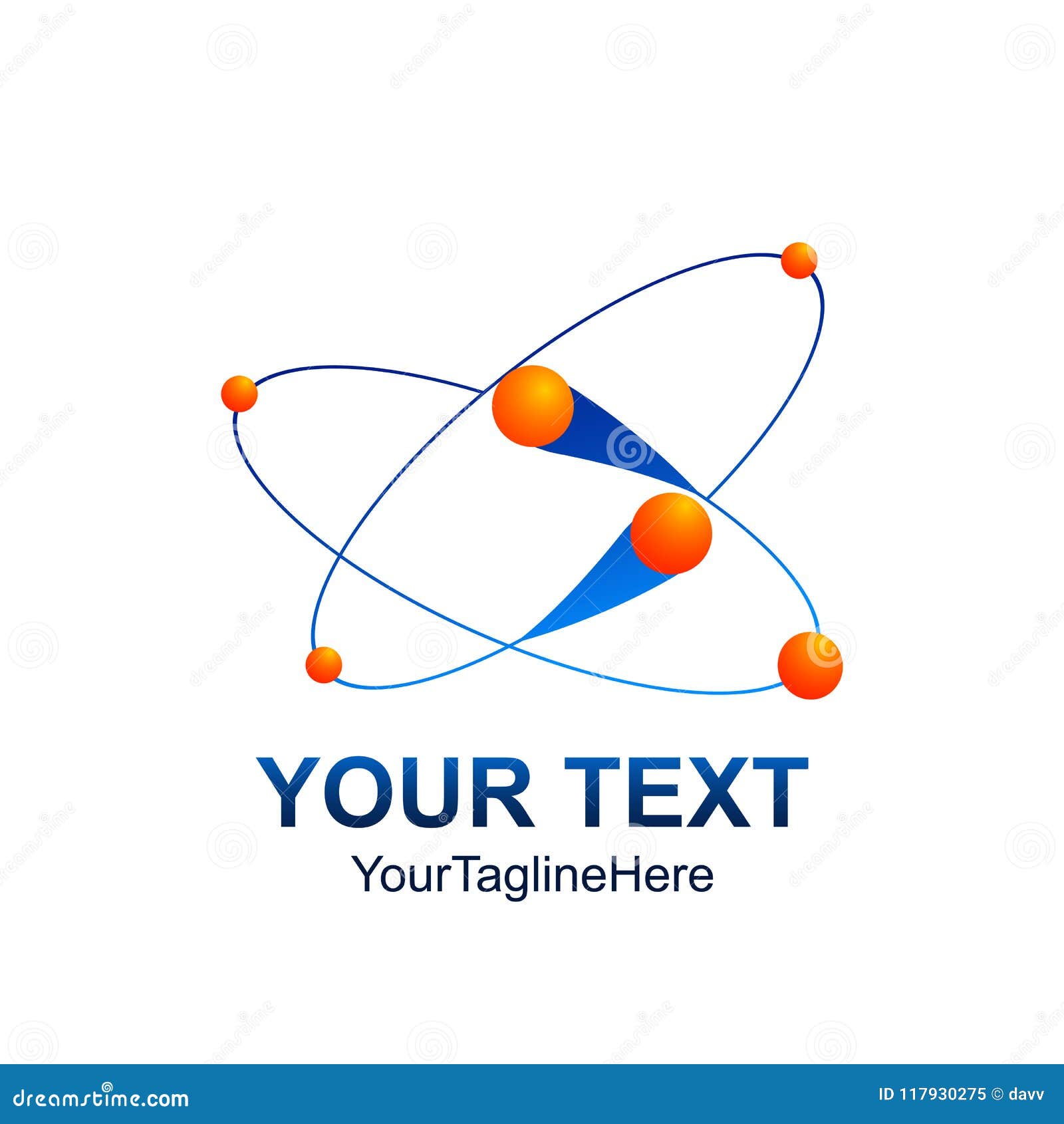 Creative Abstract Fushion Orbit Atom Satellite Planet Vector Log Stock ...