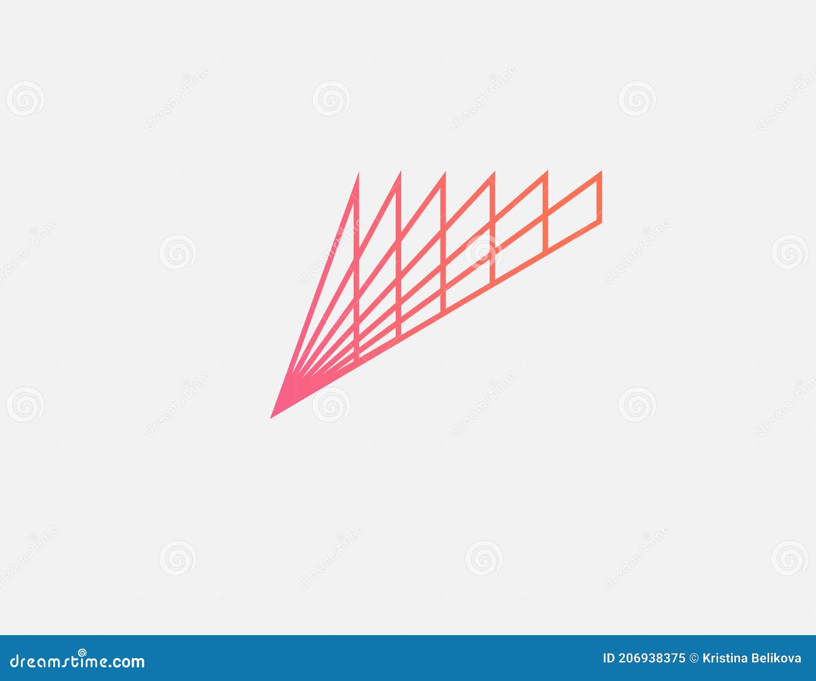 Abstract Geometric Grid Logo Perspective Icon for Your Company Stock ...
