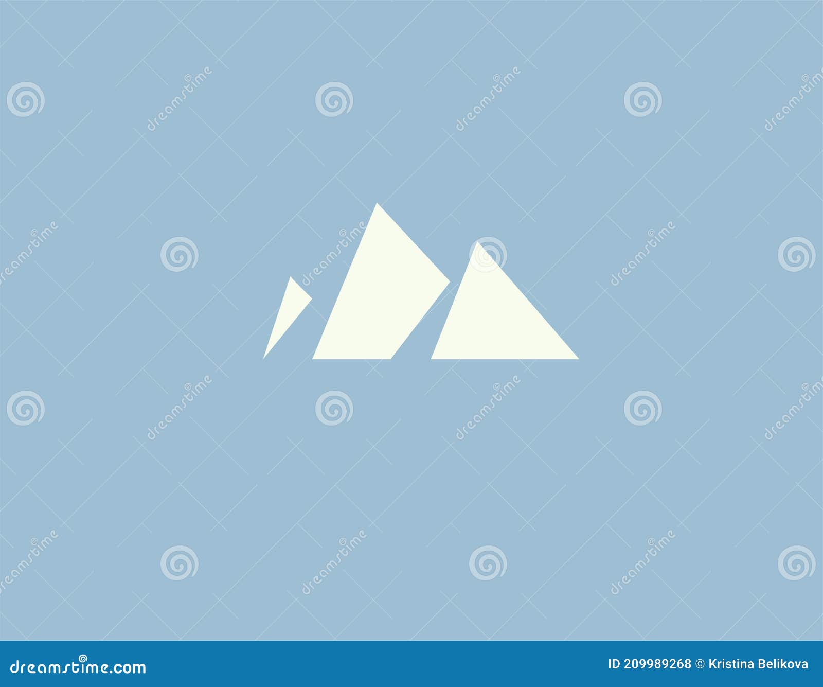 Creative Abstract Geometric Mountain Logo Icon for Your Company Stock ...