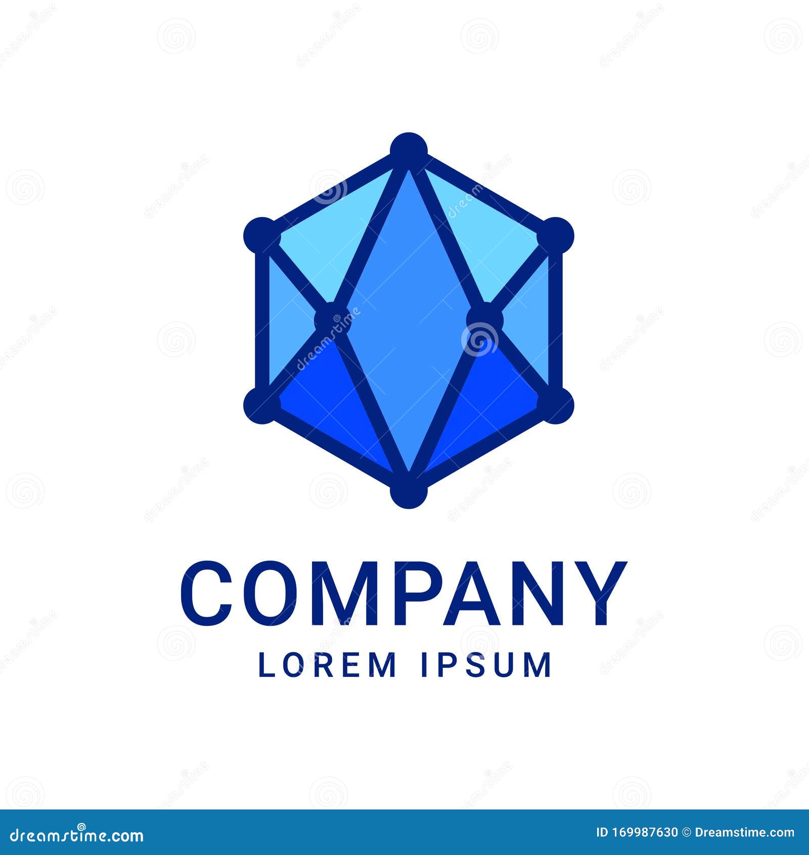 Creative Abstract Geometric Technology Concept Logo Design Template ...