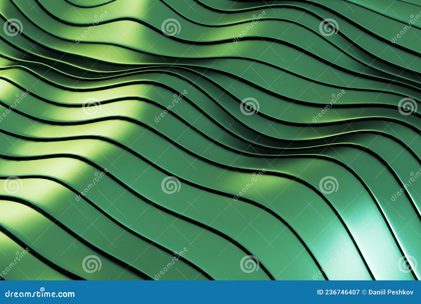 Creative Abstract Green Wave Background. Design and Innovation Concept ...