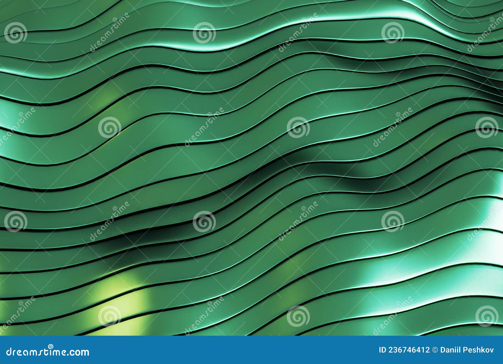 Creative Abstract Green Wave Wallpaper. Design and Innovation Concept ...