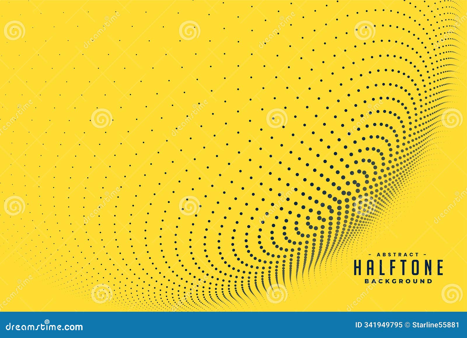 Creative and Abstract Halftone Pattern Yellow Background Design Stock ...