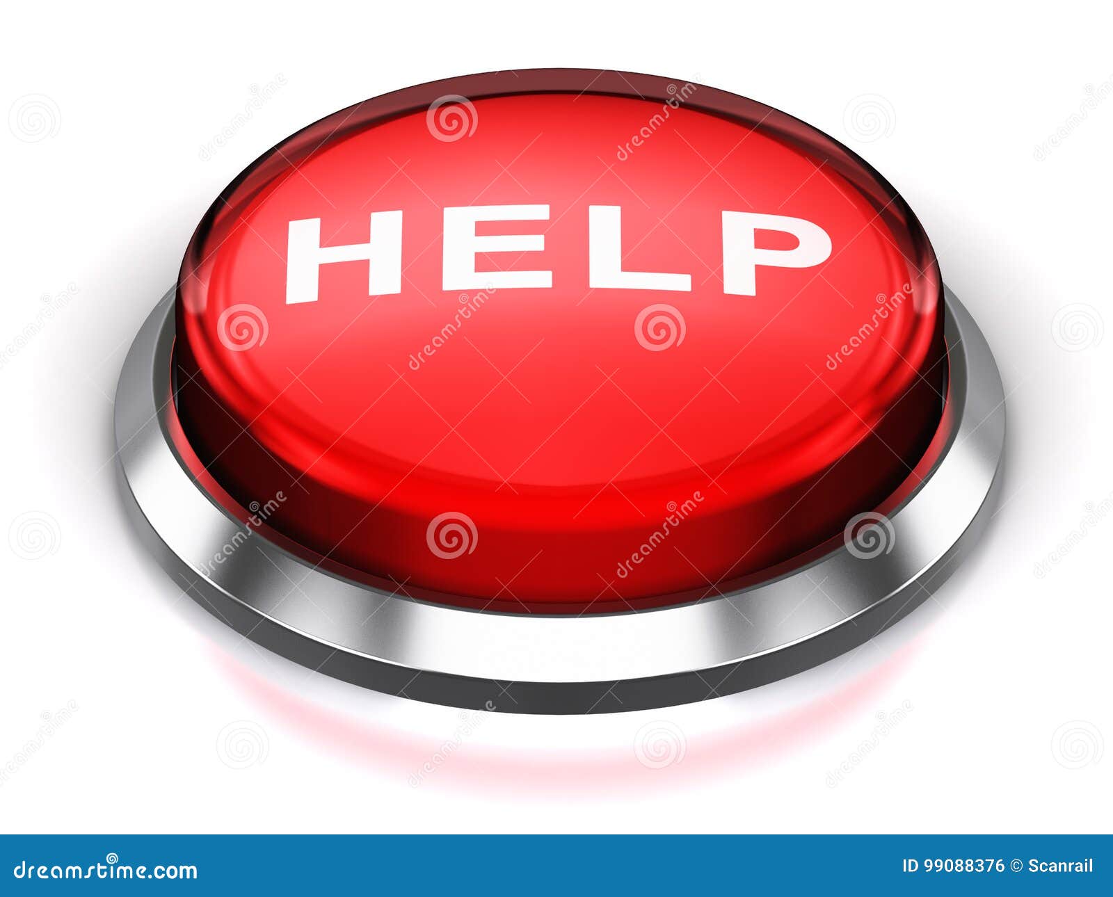 Red round Help button stock illustration. Illustration of press - 99088376