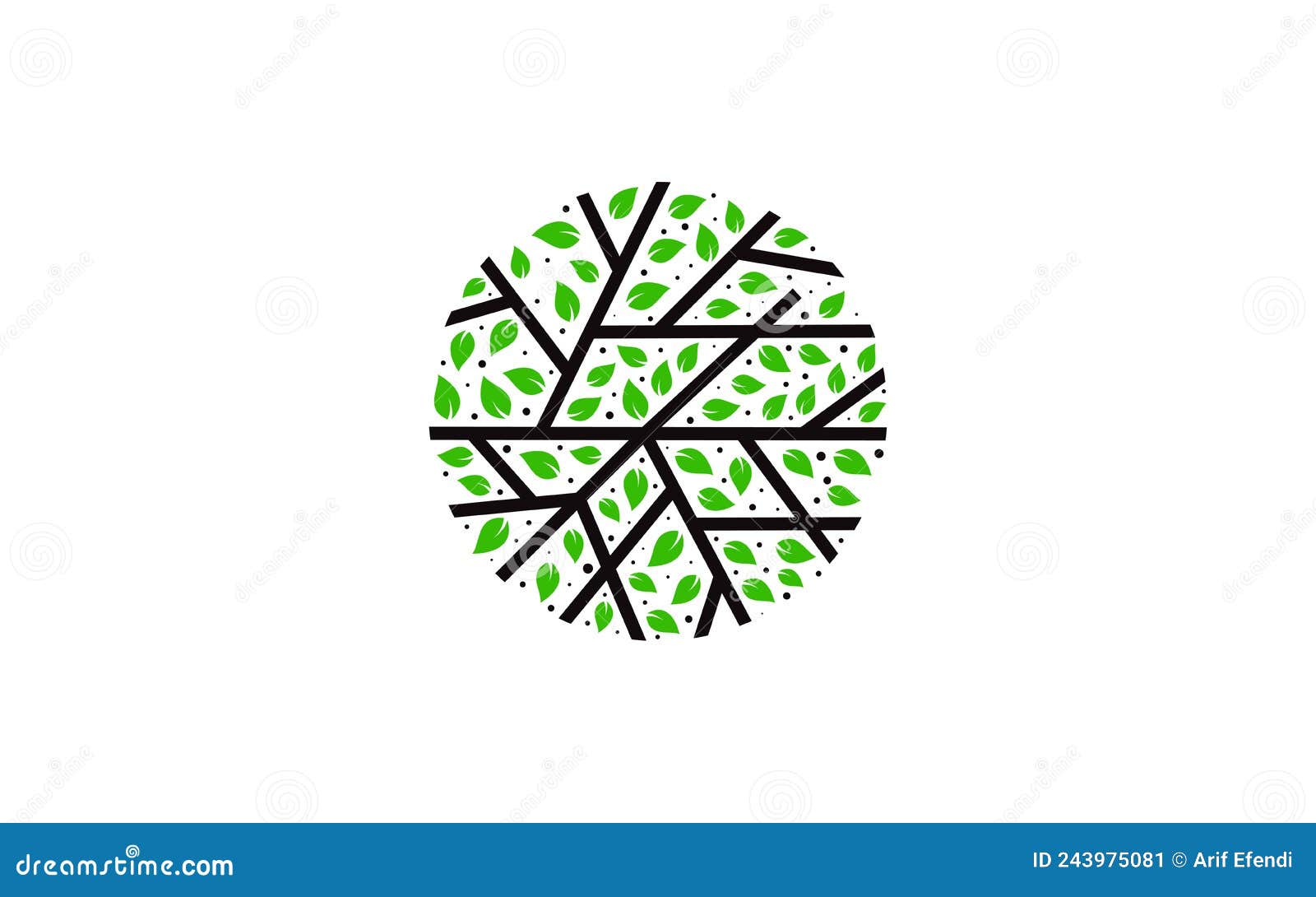 Creative Abstract Life Rooted on White Background Vector Logo Design ...