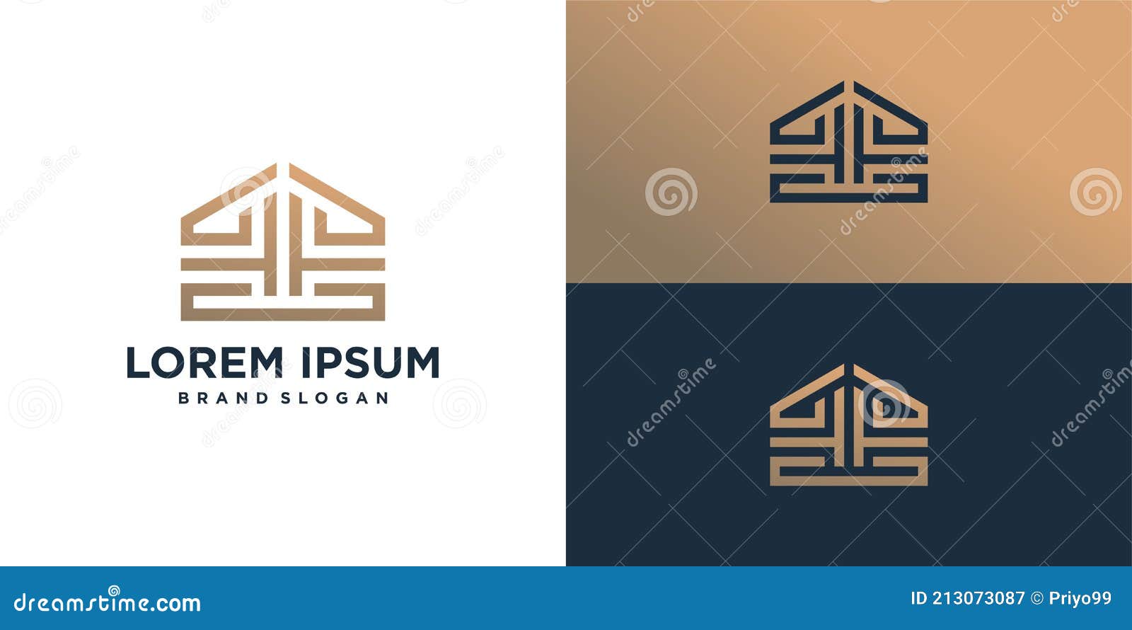 Creative Abstract Logo with Line Art Style Premium Vector Stock Vector ...