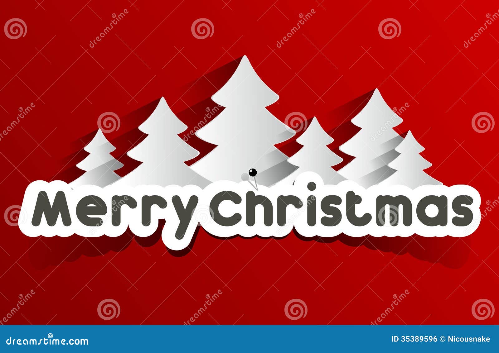 Creative Abstract Merry Christmas Card Stock Vector - Illustration of ...
